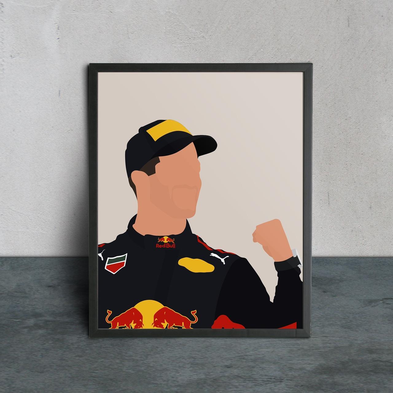 Minimal Daniel Ricciardo Poster 👟 📏 Sizes... - Depop