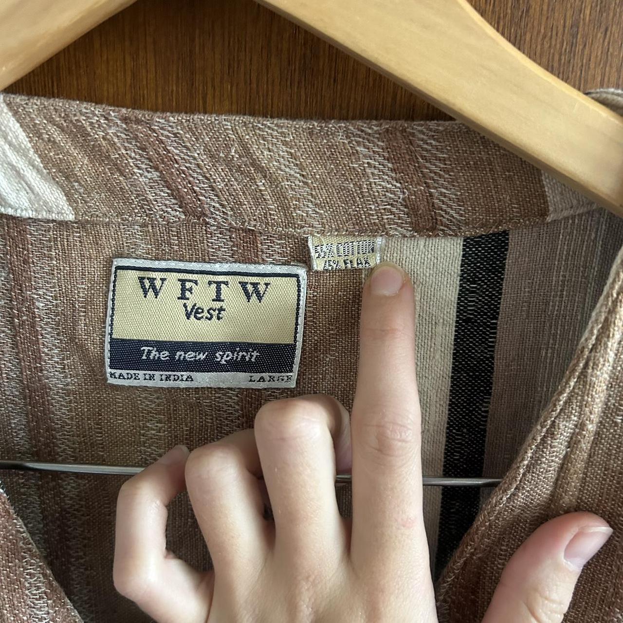 WFTW the new spirit vest Epic thick linen hand... - Depop