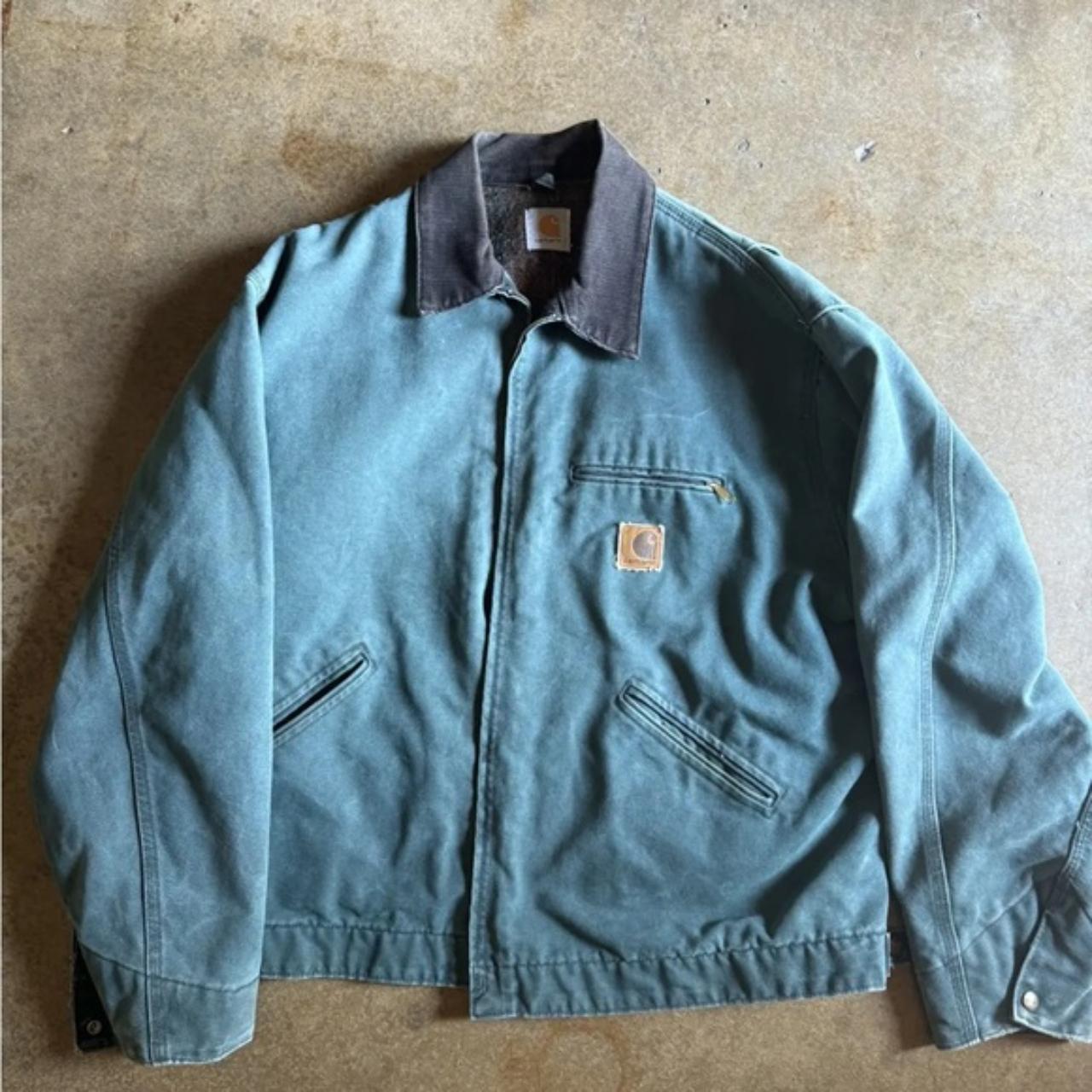Carhartt J43HTG XL Detroit HTG HUNTER GREEN Vintage... - Depop