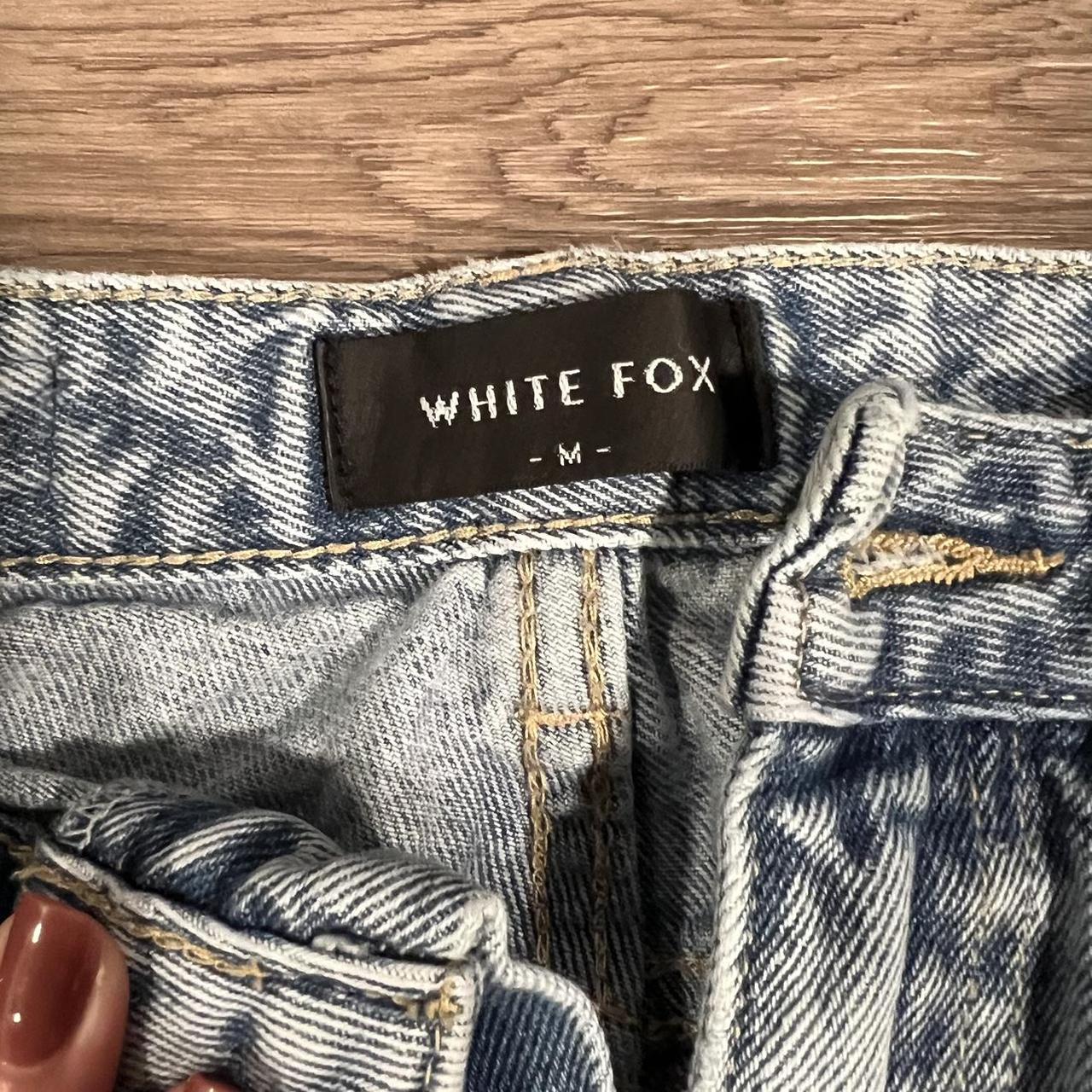 White Fox Denim Jeans Size - M Straight Leg - Depop