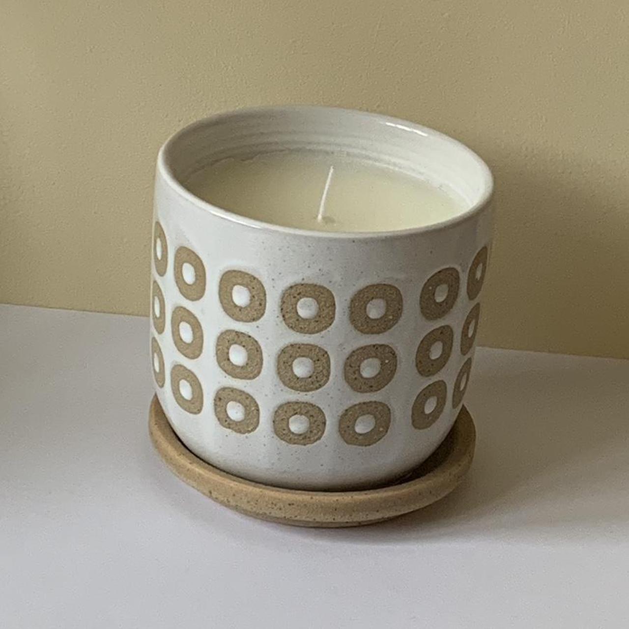 Ceramic candle Citronella scented Can be used as a... - Depop