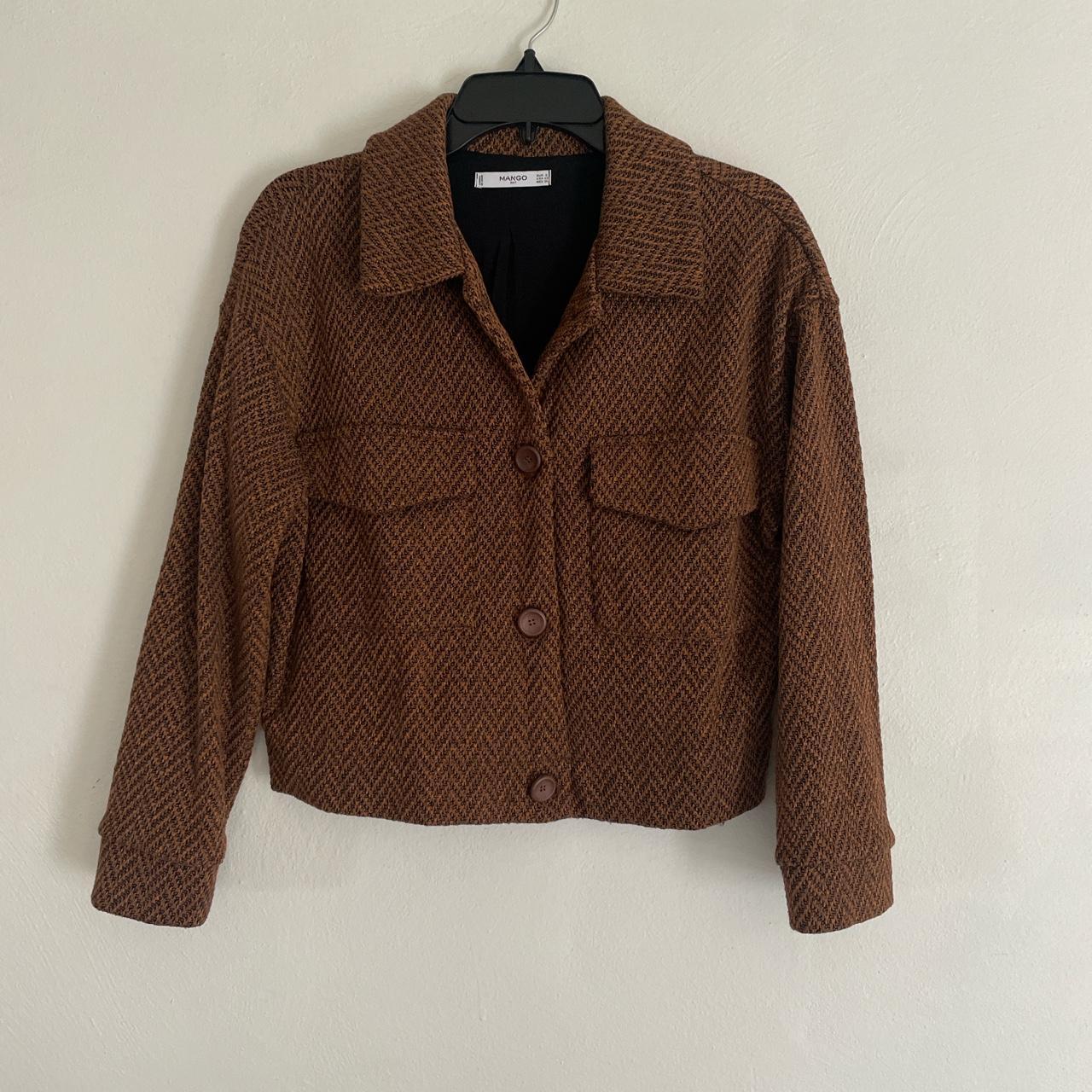 Mango Women's Brown Jacket | Depop
