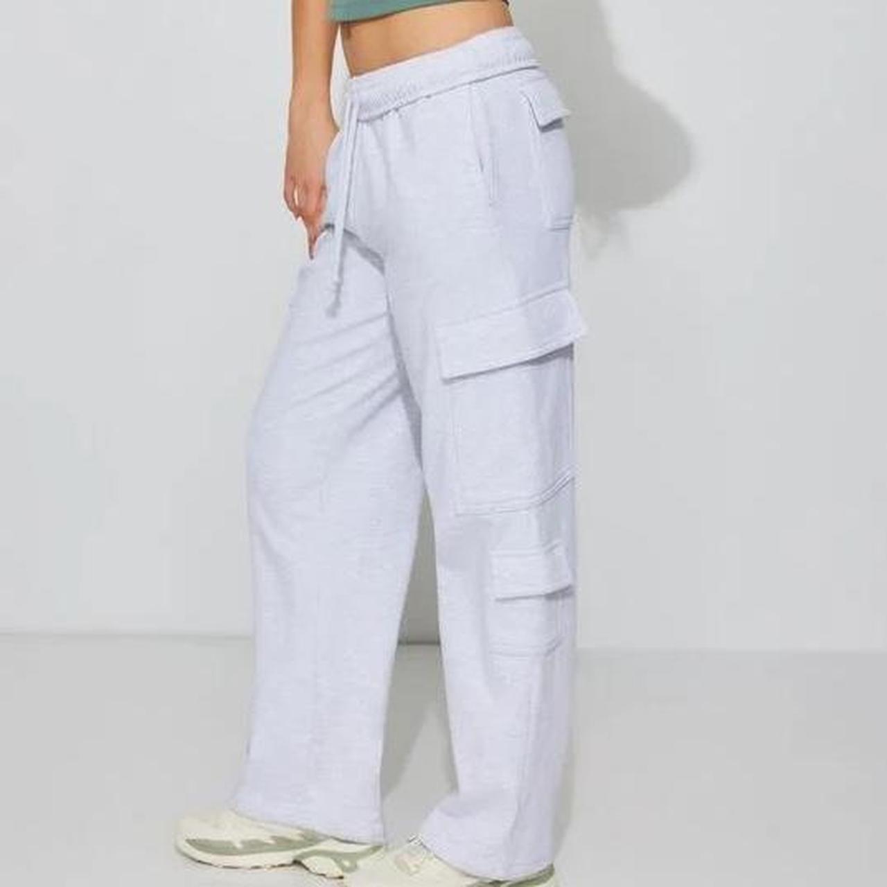 Garage cargo fleece sweatpants light grey. No flaws,... - Depop