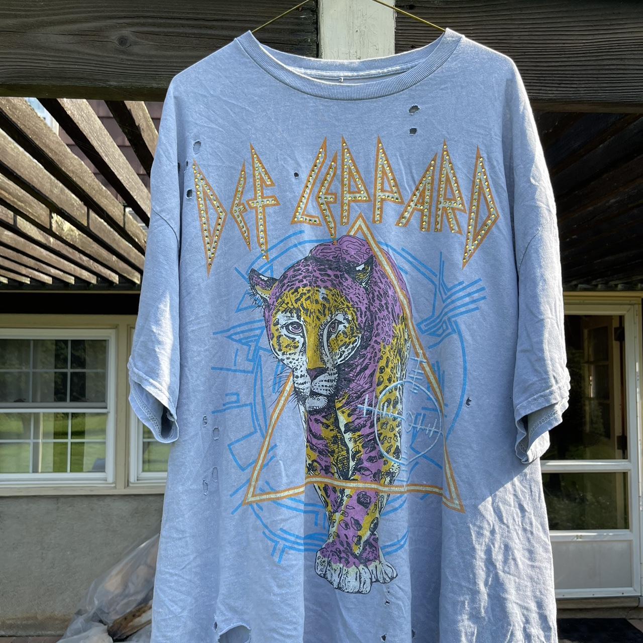 Def Leppard merch tee One size fits all: fits 2XL - Depop