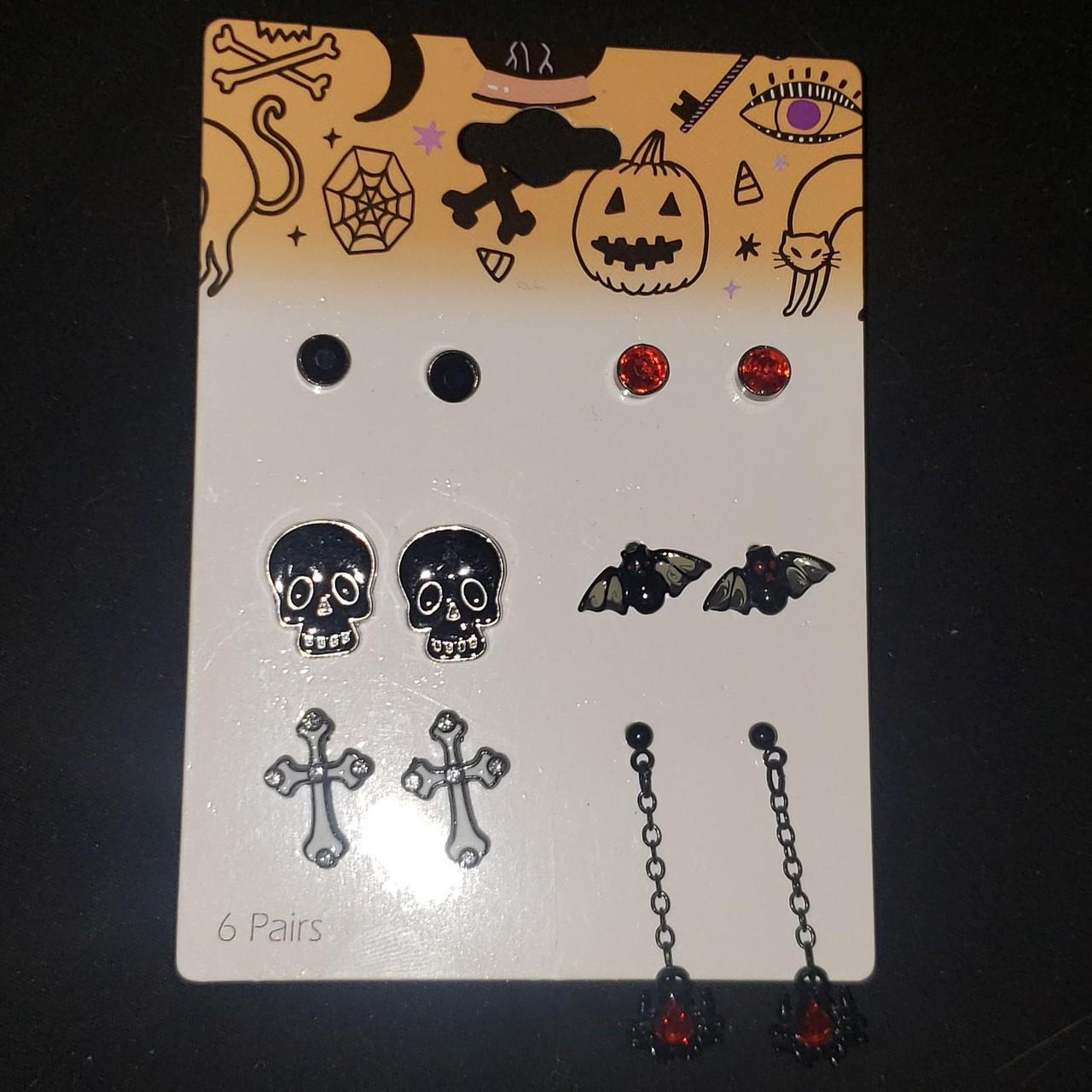 Emo earrings 6 pack Brand new, never used... - Depop