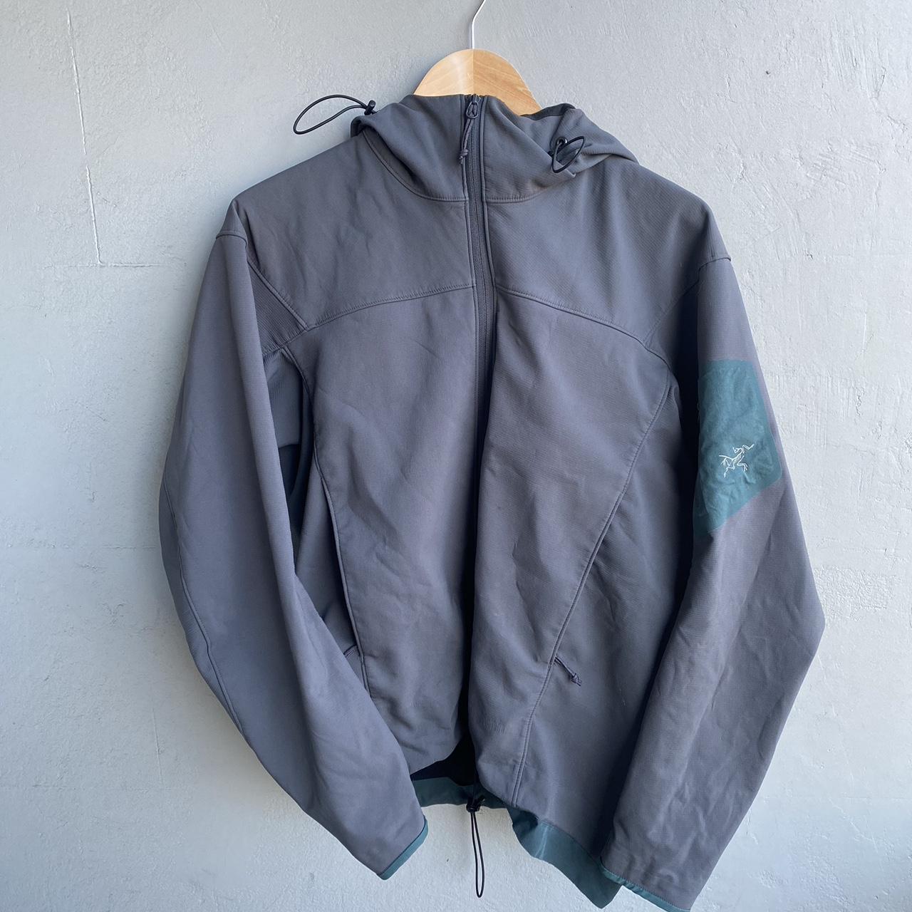 Arc'teryx grey and blue Gamma LT jacket. Elastic... - Depop