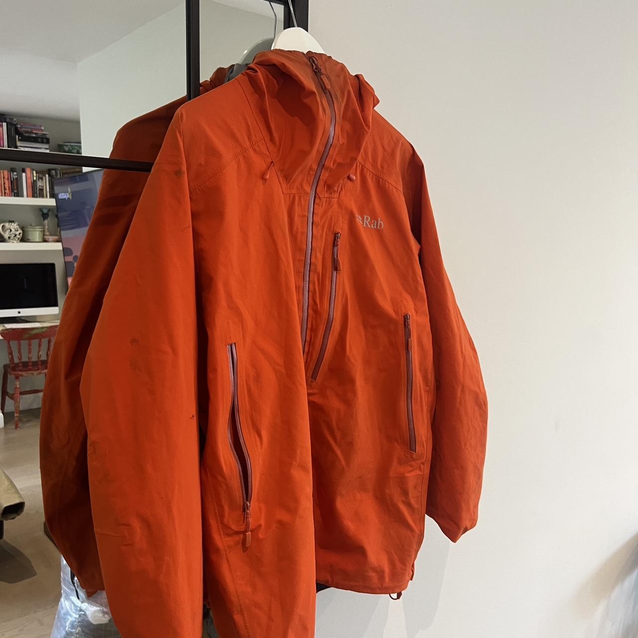 Burnt orange Rab gore-tex rain jacket. A bit... - Depop