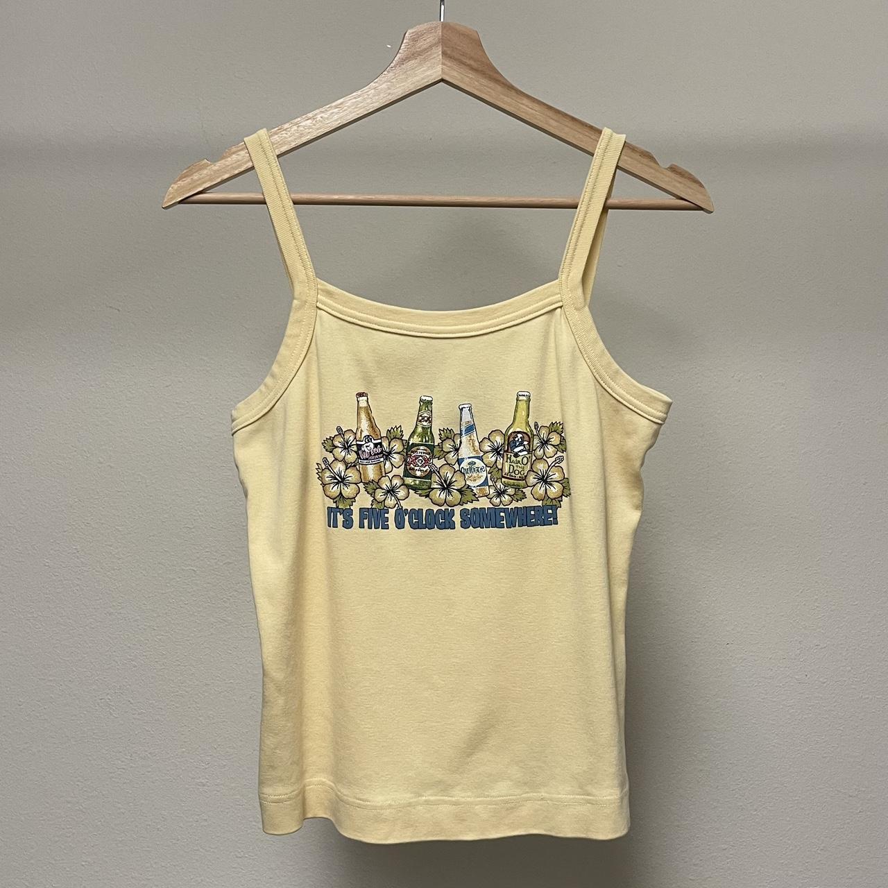 Vintage Big Dogs tank top 1990s Its Five O’Clock... - Depop