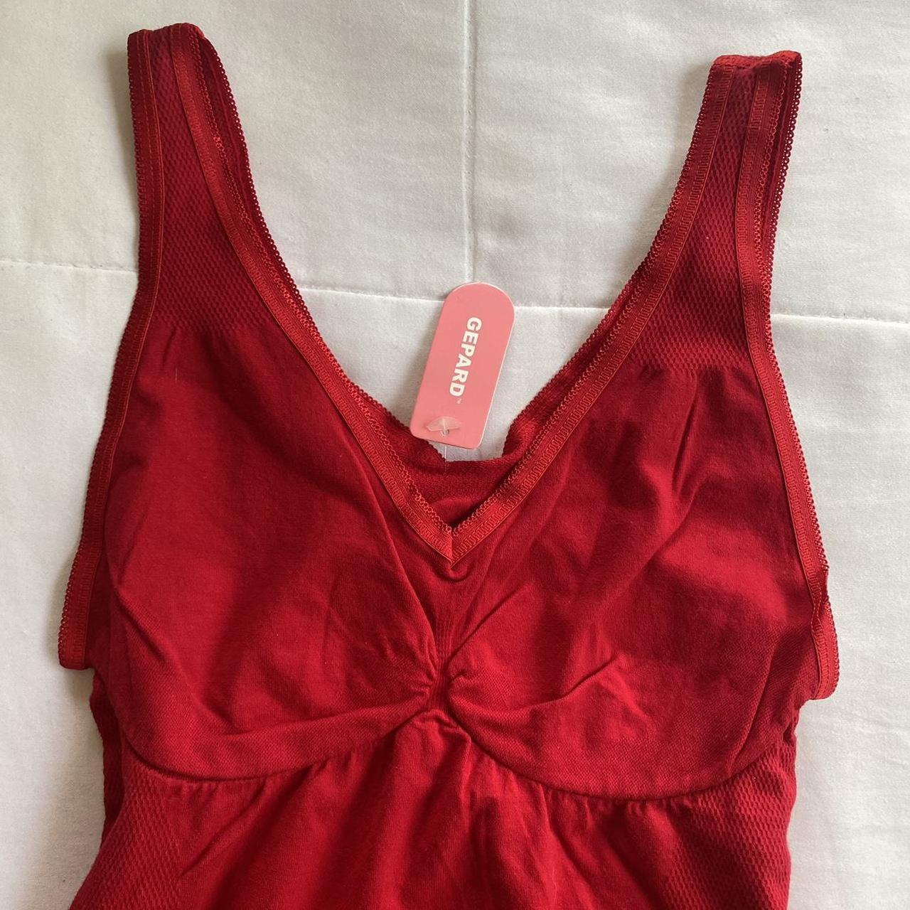very cute and flattering red tank brand new with... - Depop