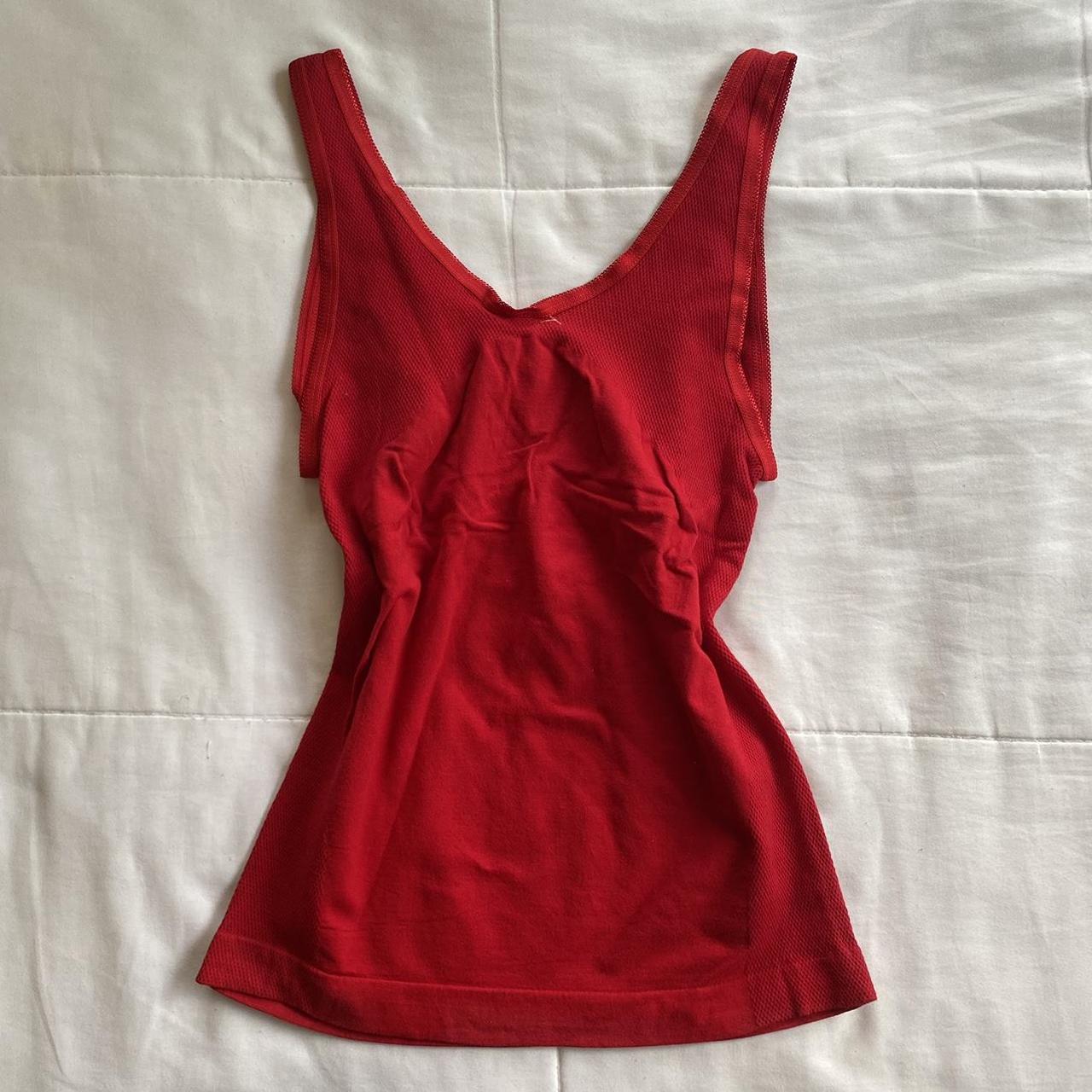 very cute and flattering red tank brand new with... - Depop