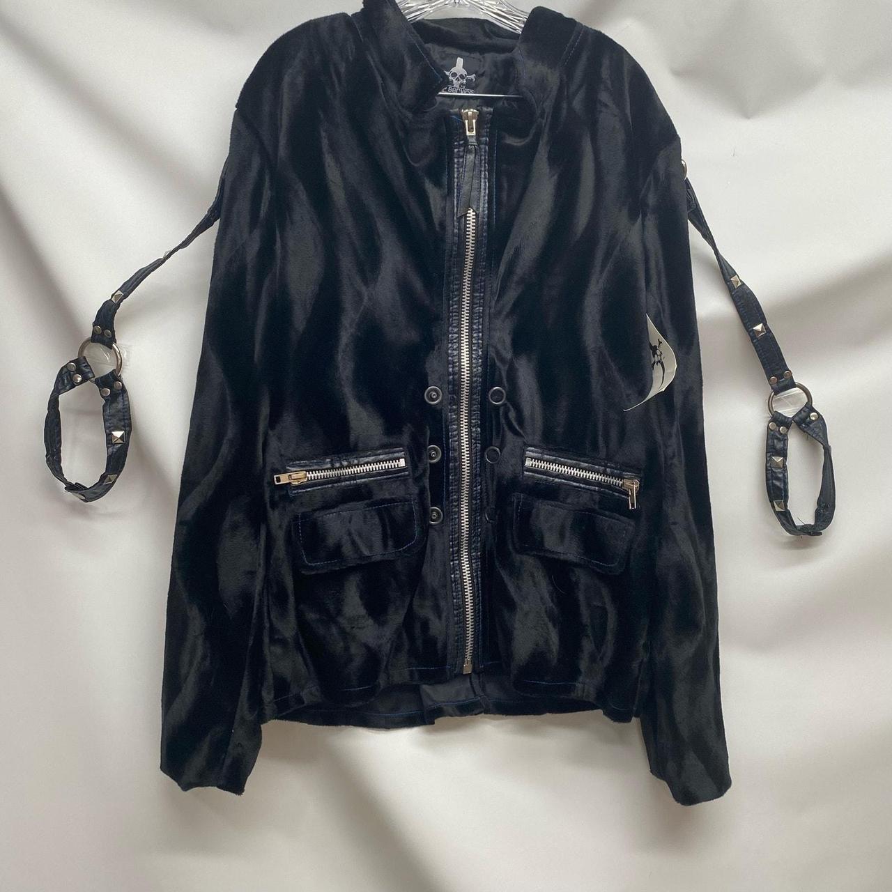 Vintage NWT Lip Service Jacket sz L Velvet... - Depop