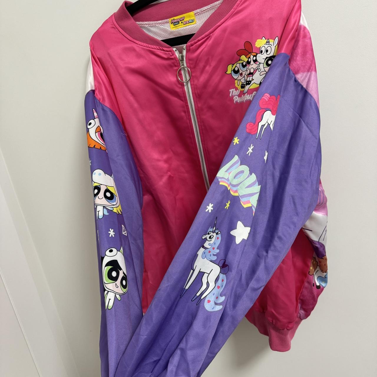 Acdc rag X powerpuff girls thin bomber jacket One... - Depop