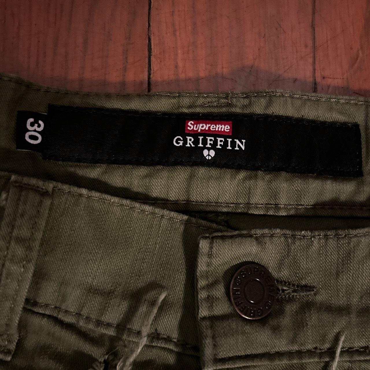 Supreme x Griffin 5 pocket jeans! size 30 olive... - Depop