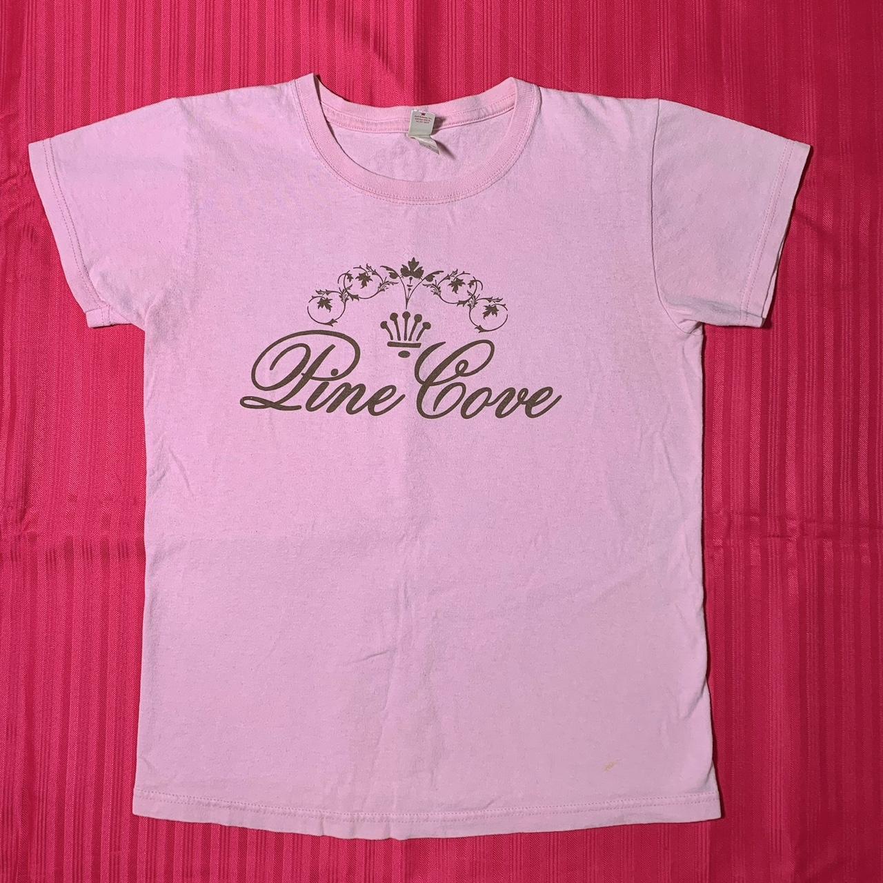 Y2K inspired pink hyperfem graphic tee ★ anvil... - Depop