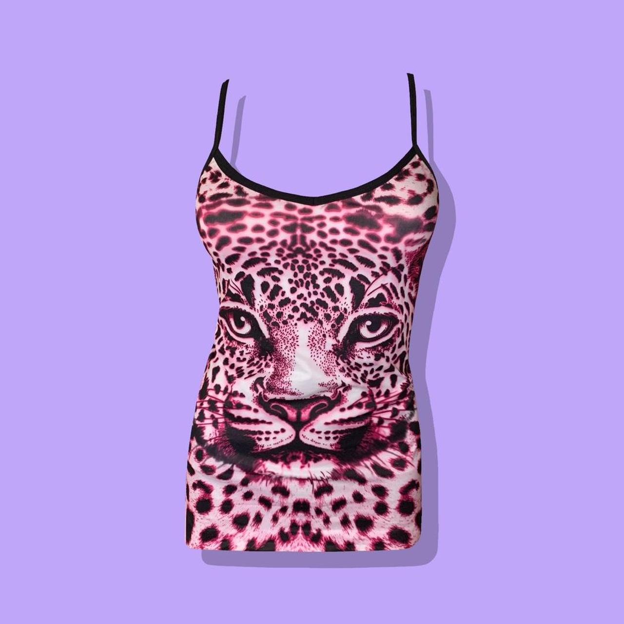 bimbocore leopard print cami top ☆ by no... | Depop