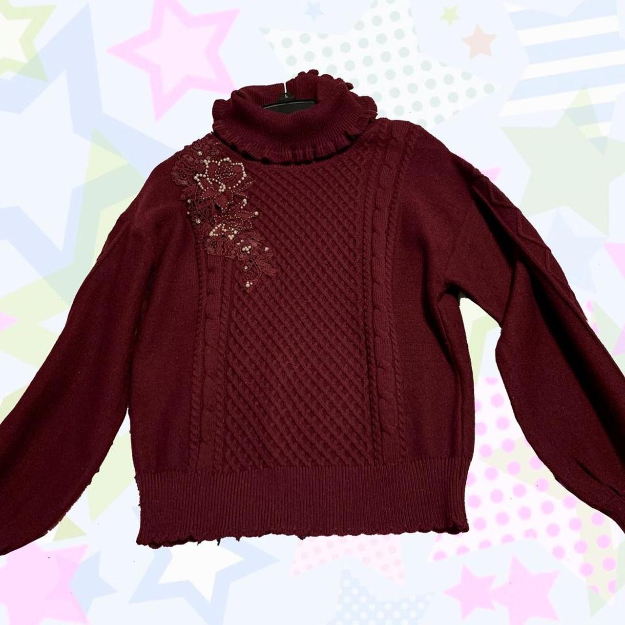 japanese brand axes femme embroidered sweater!! i... - Depop