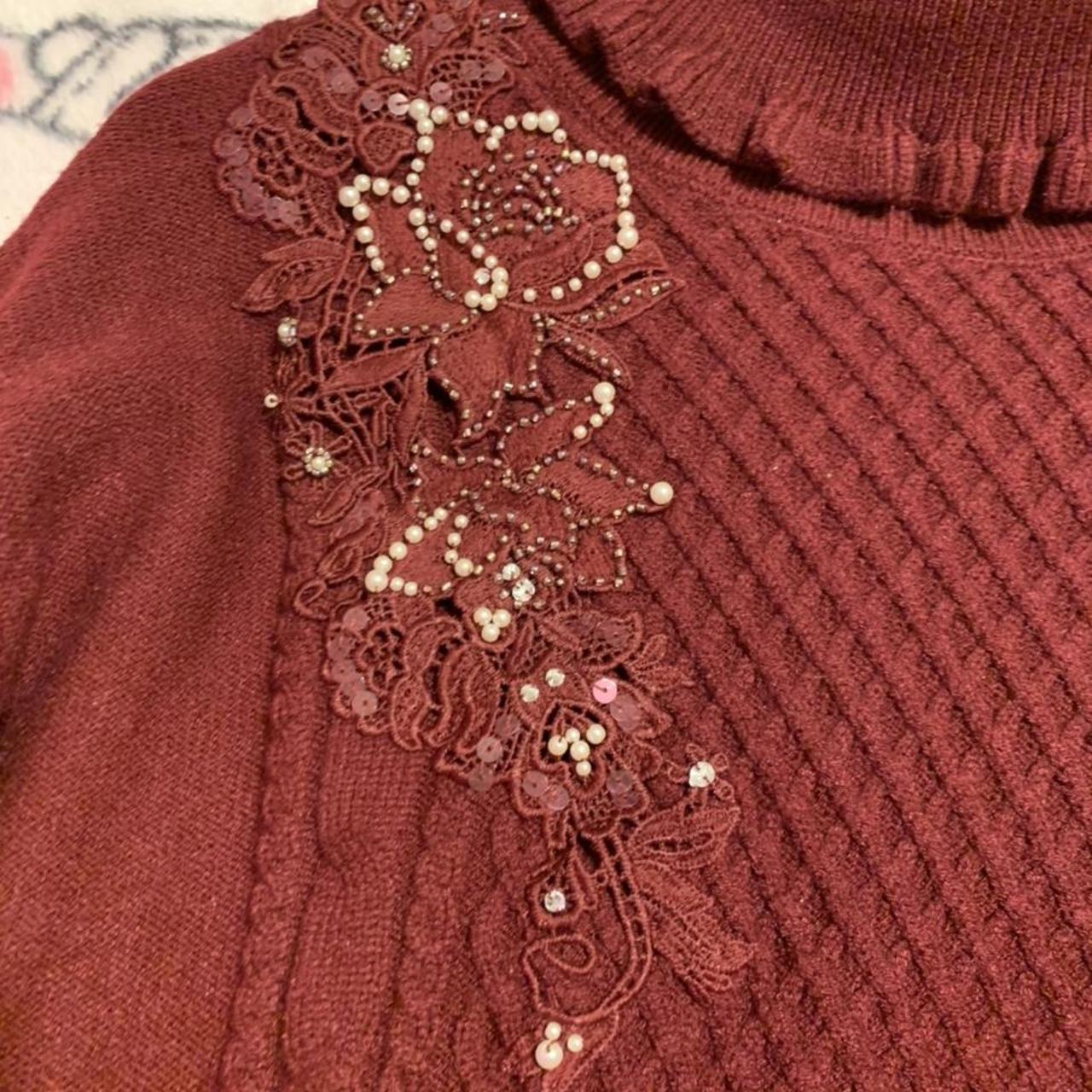 japanese brand axes femme embroidered sweater!! i... - Depop