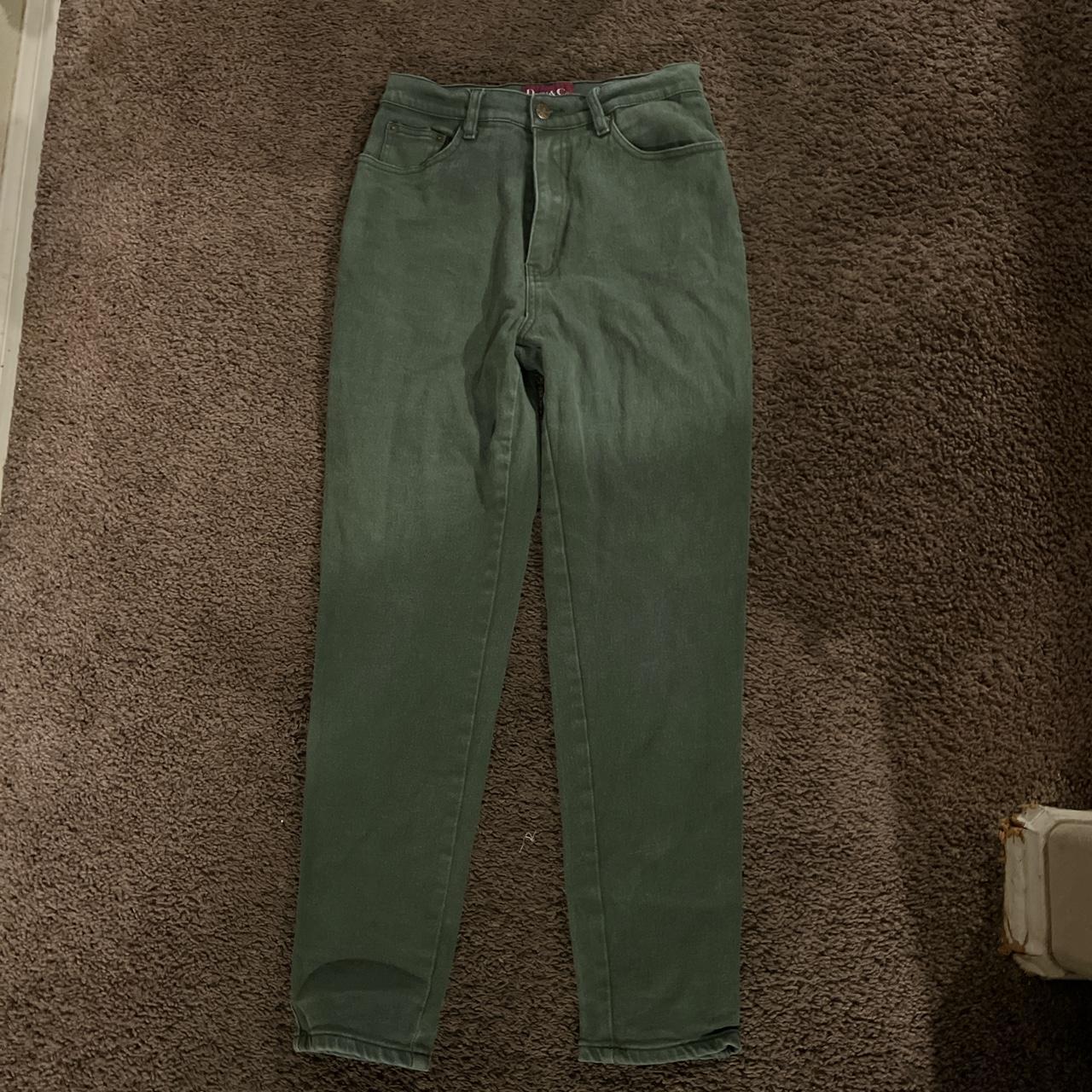 + high waisted dark green jeans + denim and co... - Depop