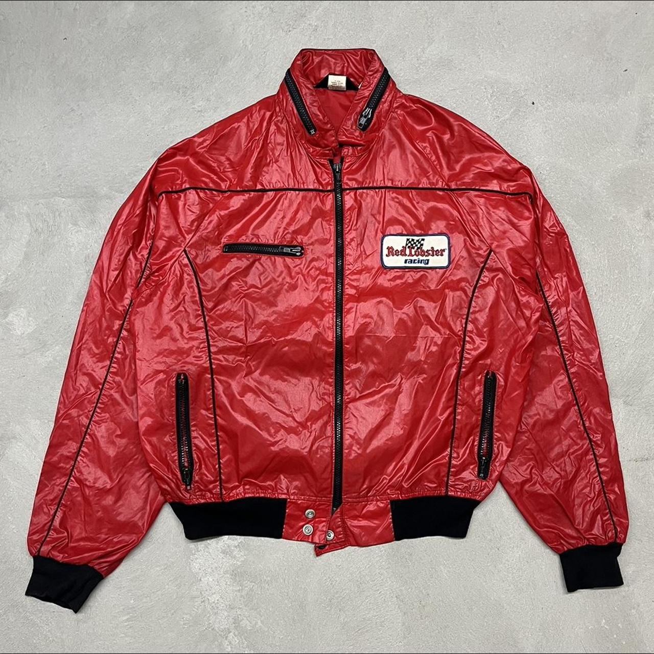 Vintage Red Lobster Racing Jacket True vintage red... - Depop