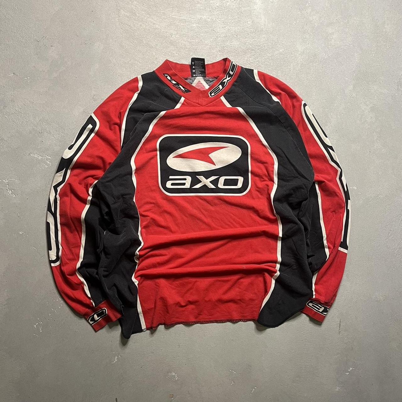 Y2K Motocross Jersey Black and red fox racing... - Depop