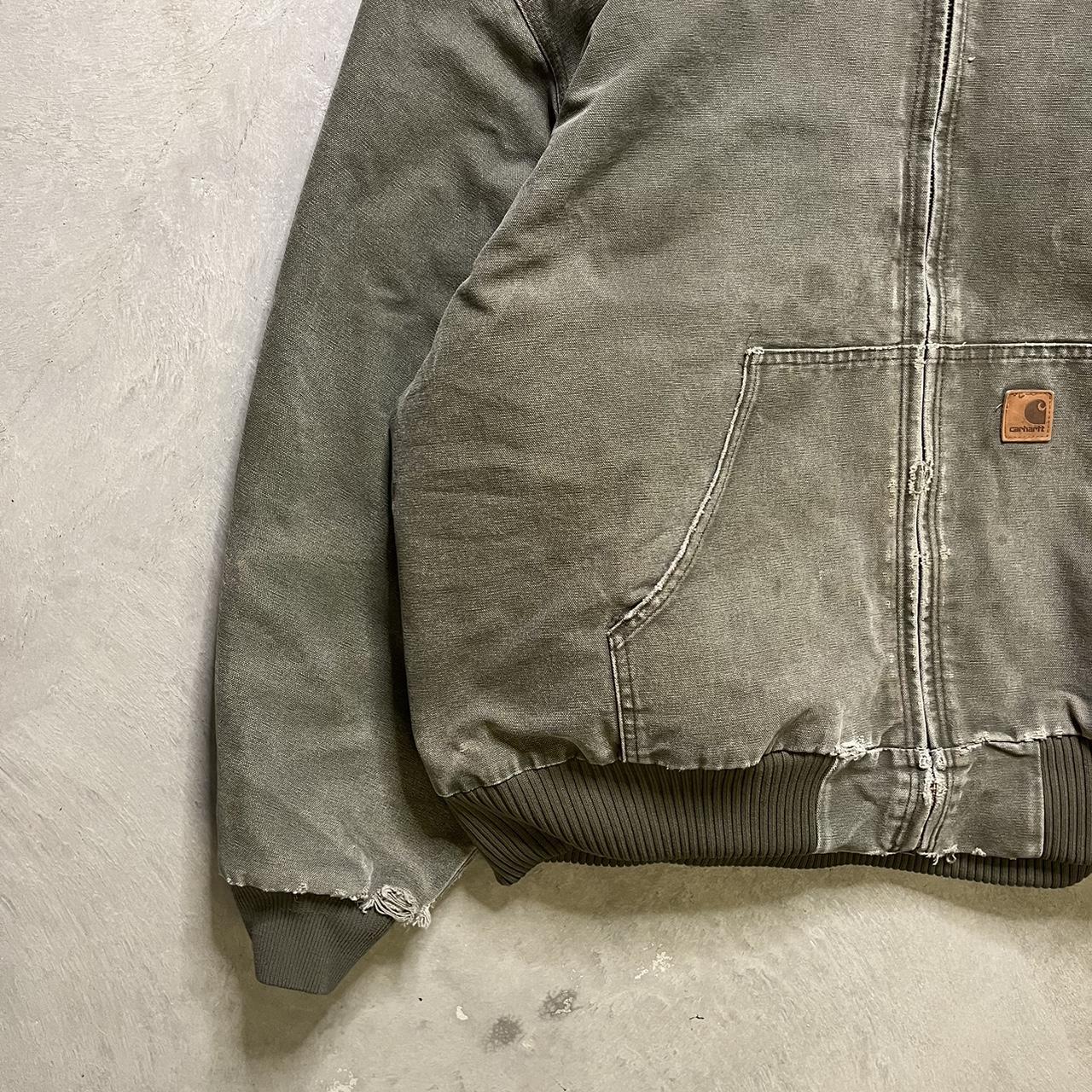 Vintage Moss Carhartt Jacket Y2k J130 moss green... - Depop
