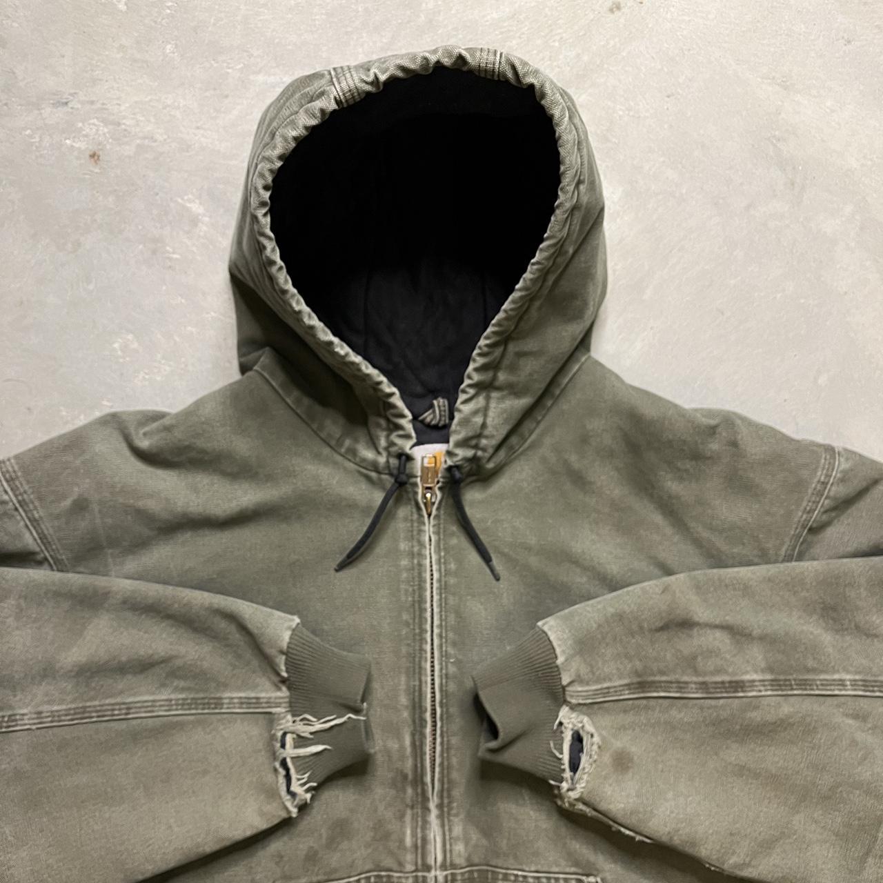 Vintage Moss Carhartt Jacket Y2k J130 moss green... - Depop