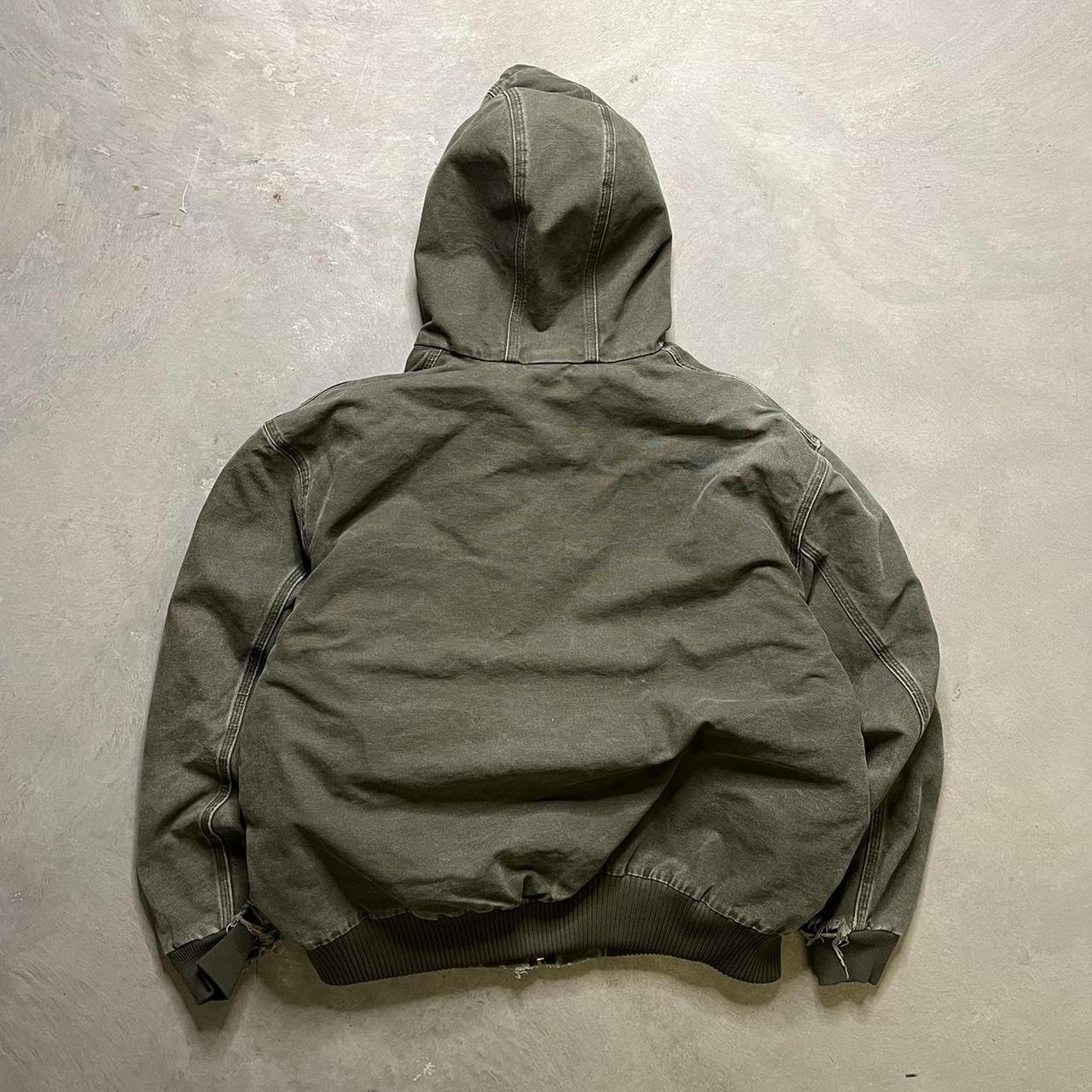 Vintage Moss Carhartt Jacket Y2k J130 moss green... - Depop