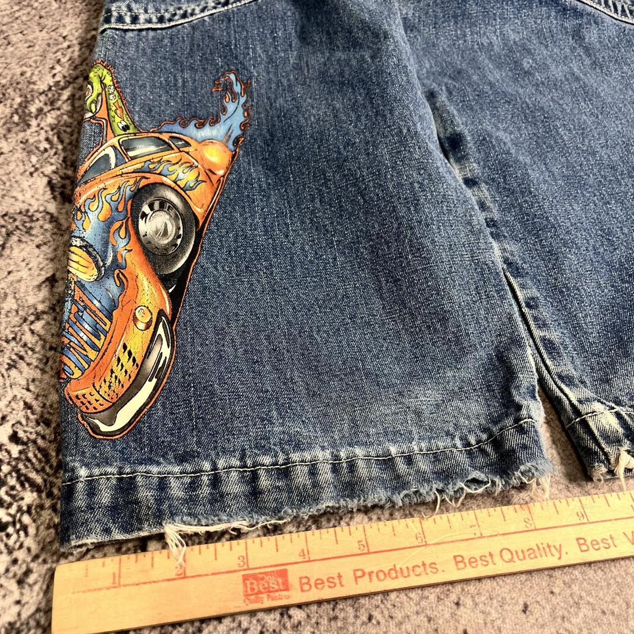 Y2K Jnco Jeans Kids baggy embroidered denim 2404 - Depop