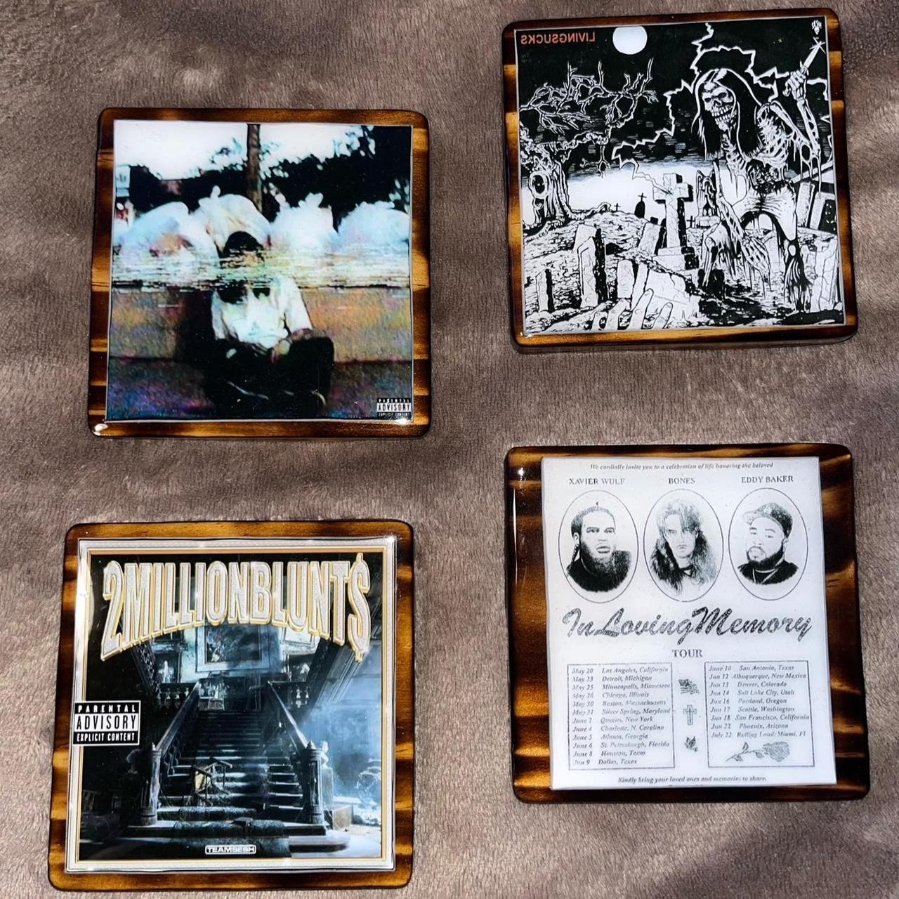 4 piece bones coaster set MESSAGE FOR CUSTOM ORDERS... - Depop