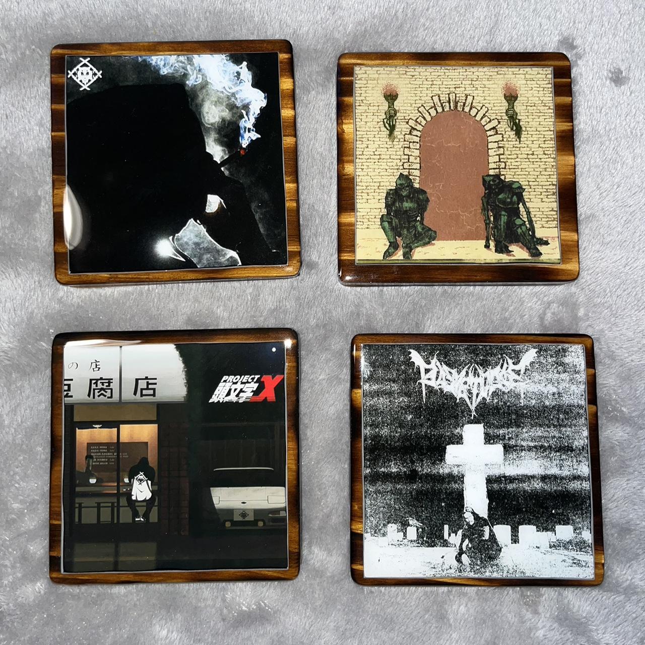 Bones & Xavier Wulf 4pc coaster set #bones... - Depop