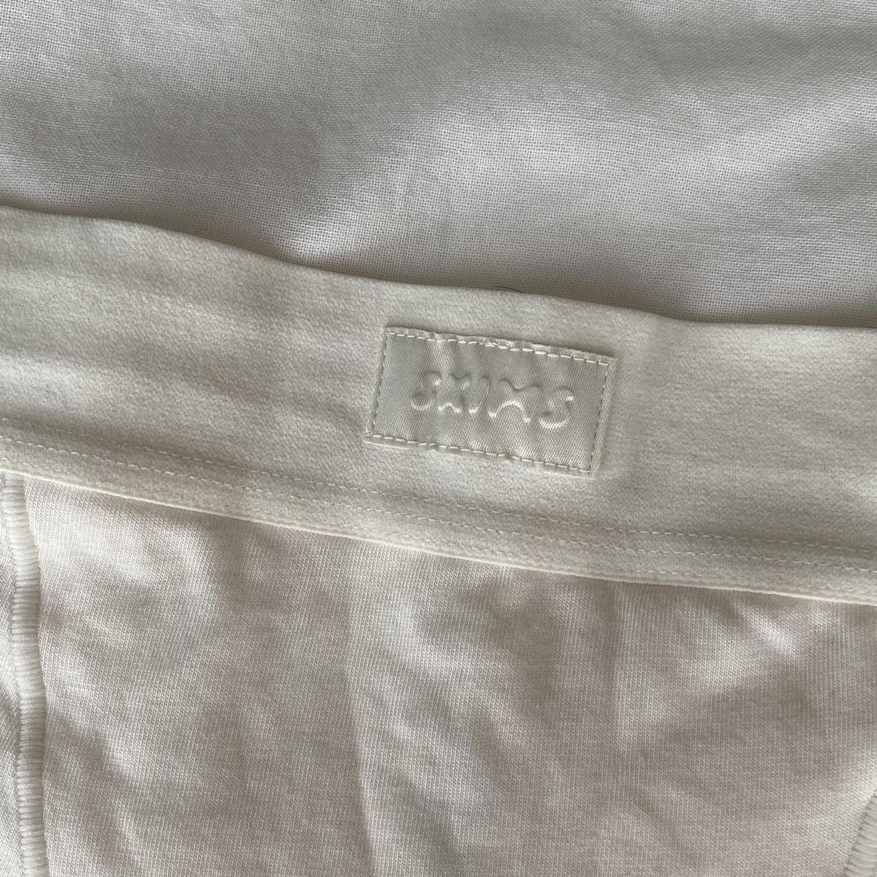 Skims white boy shorts size S never worn - Depop