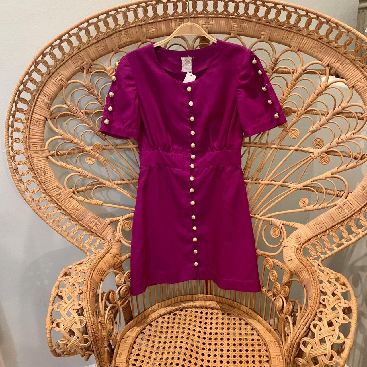 Beautiful 70s go go mini dress. Purple mini dress... | Depop