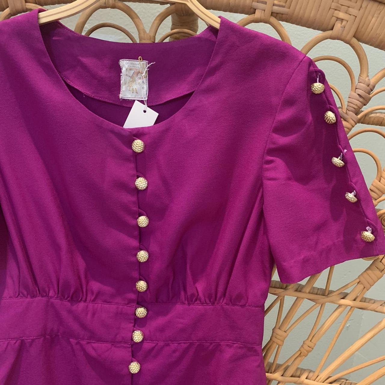 Beautiful 70s go go mini dress. Purple mini dress... | Depop