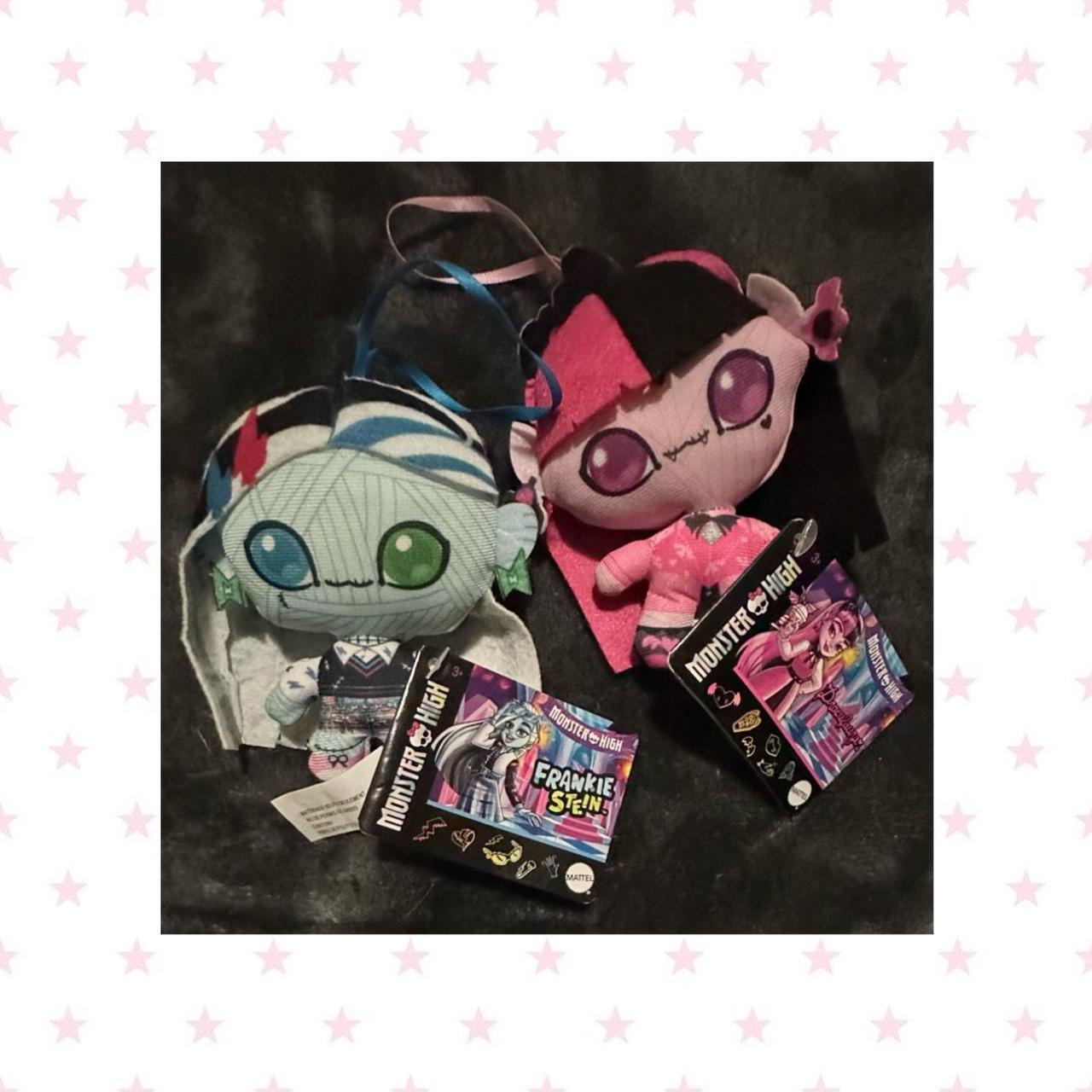 monster high plush ornaments set of 2 frankie stein... - Depop
