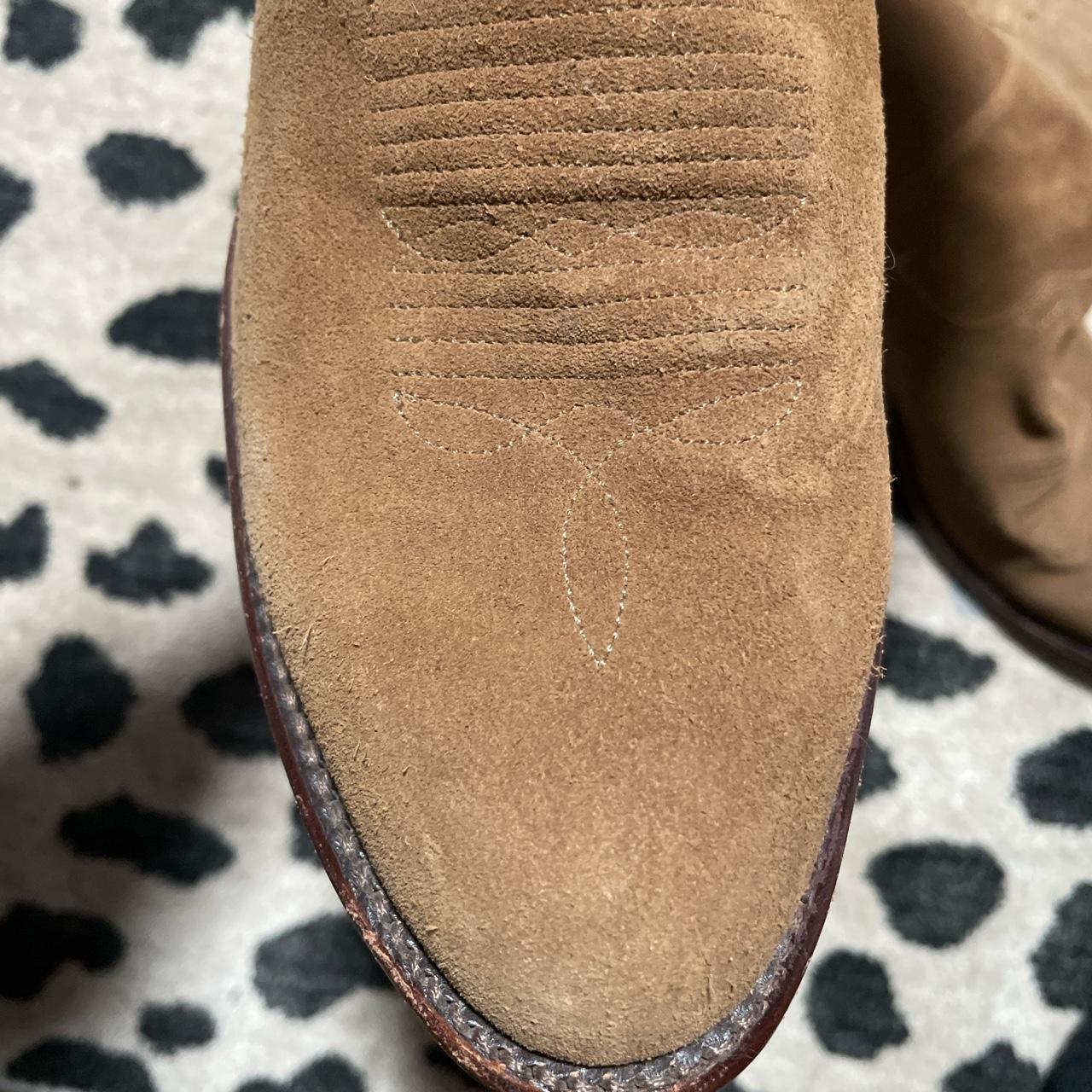 Suede tan Tecovas. Men size 11.5 D. Worn but in... - Depop