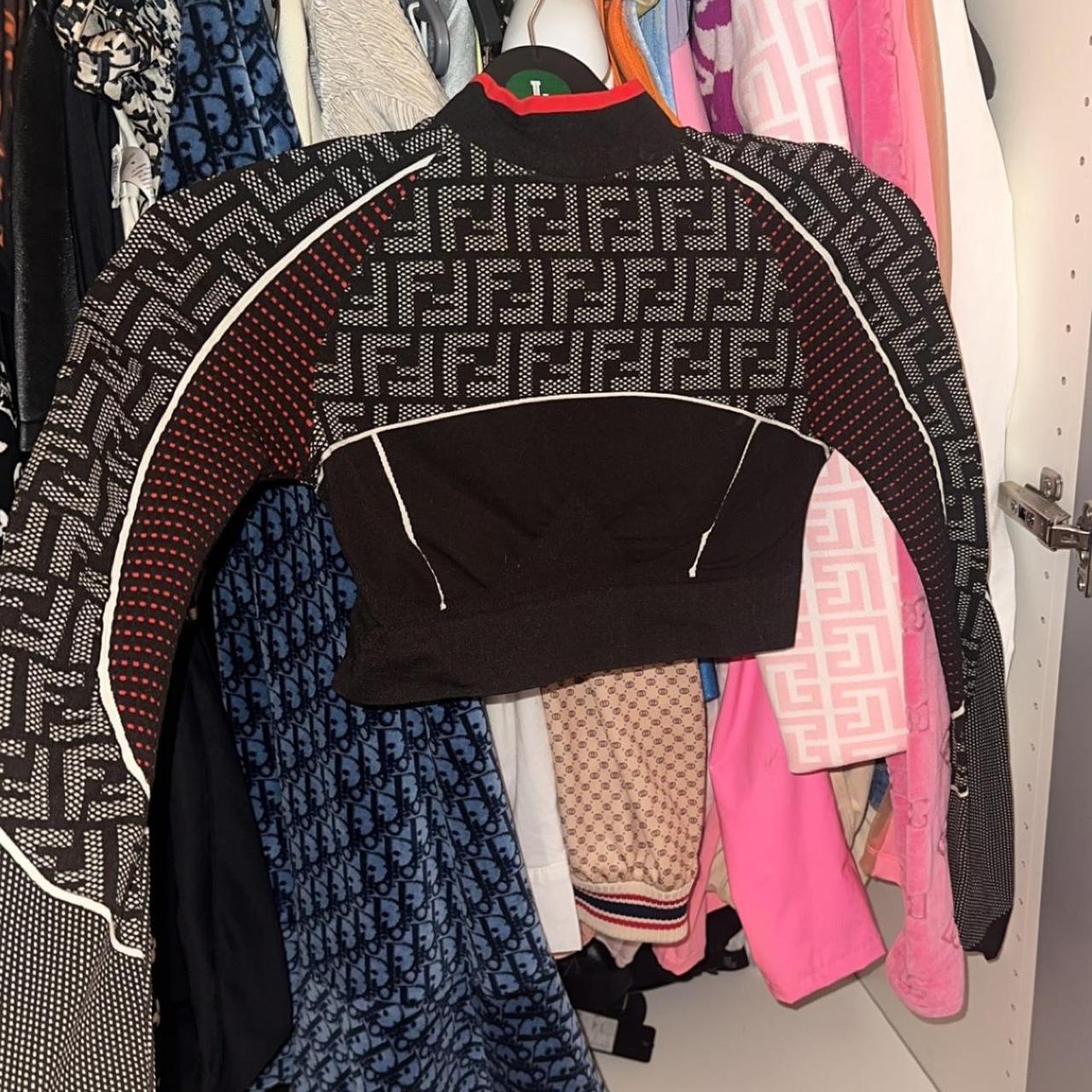 Fendi seamless FF print crop top would fit a 6-10... - Depop