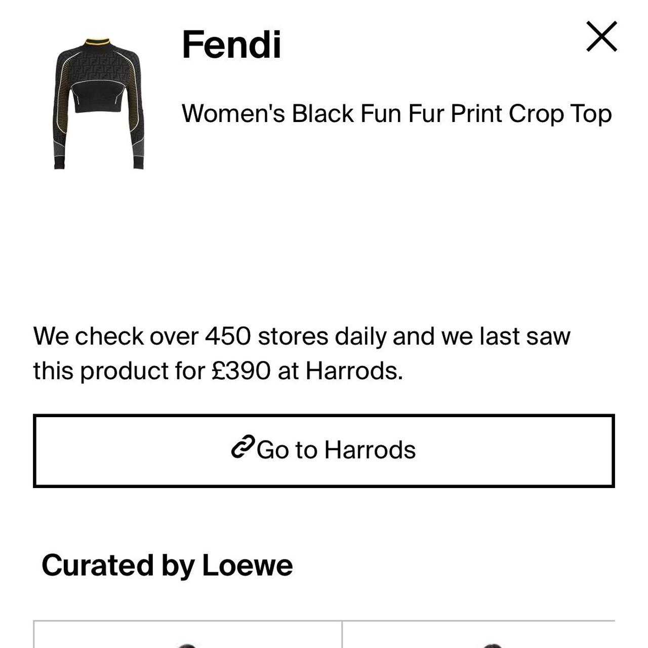 Fendi seamless FF print crop top would fit a 6-10... - Depop