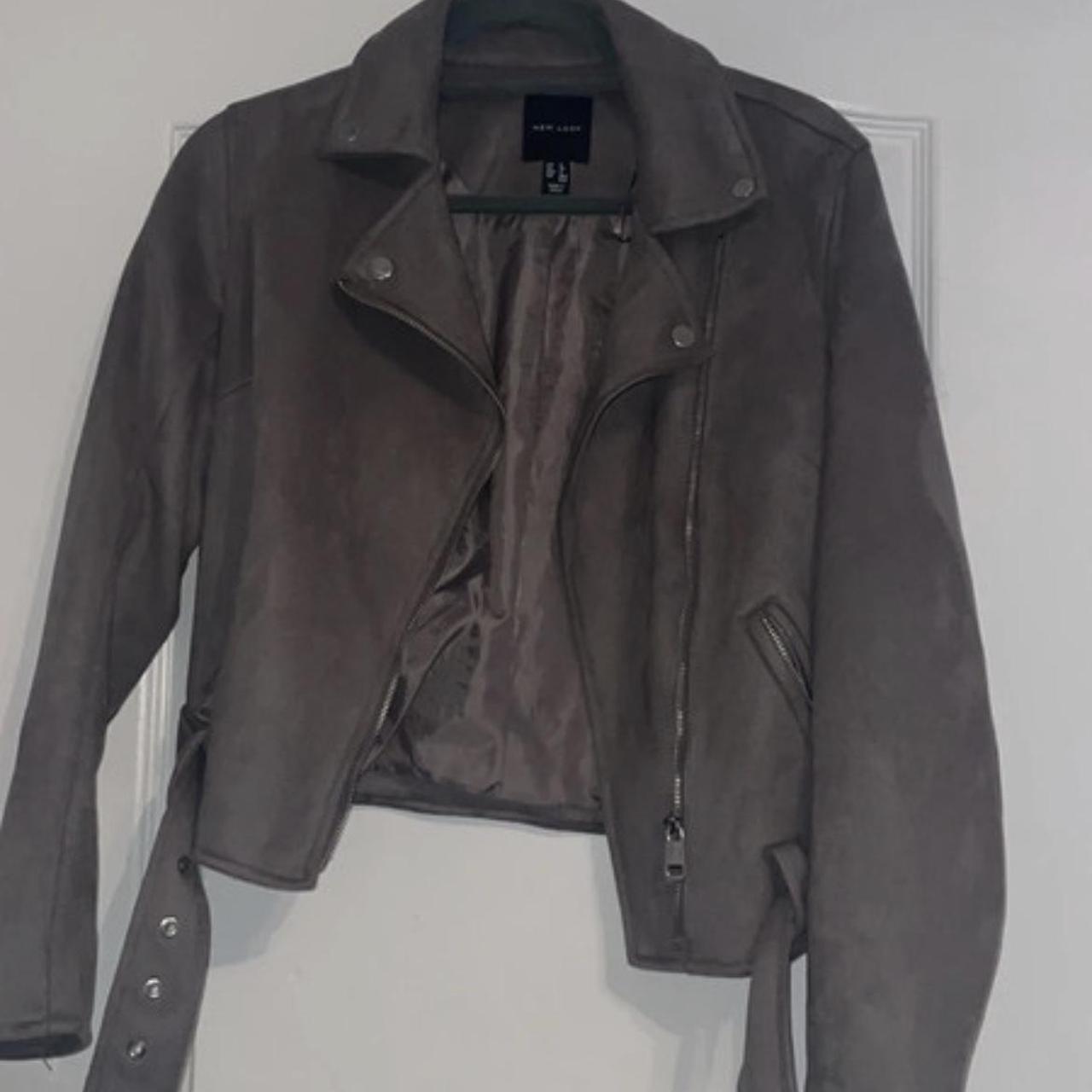 New look grey suede jacket - Depop