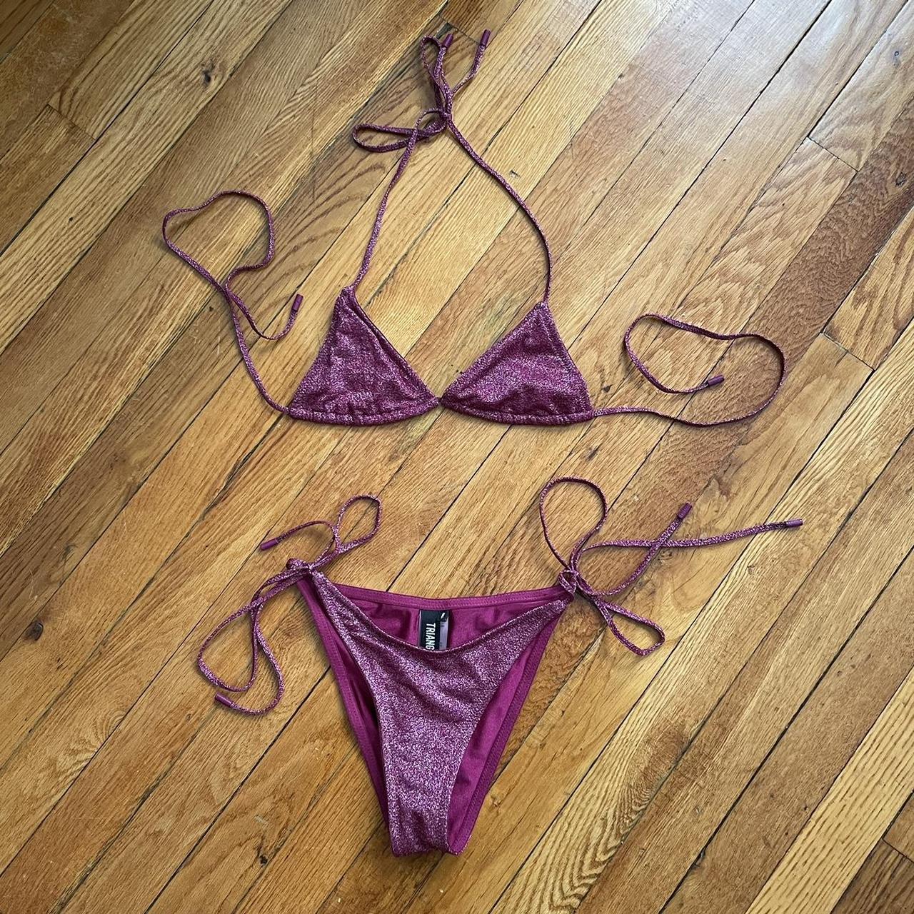 Triangl string bikini (aka Stevie) in “grape... - Depop