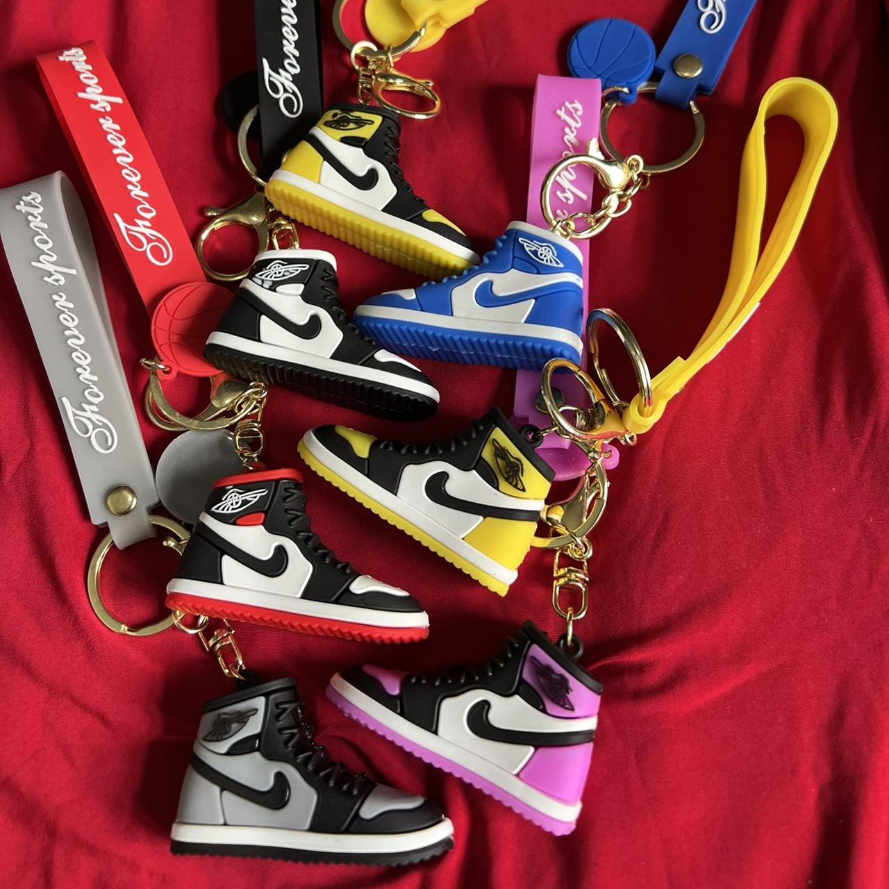 Nike Air Jordan 1 3D key rings, multiple colours.... - Depop