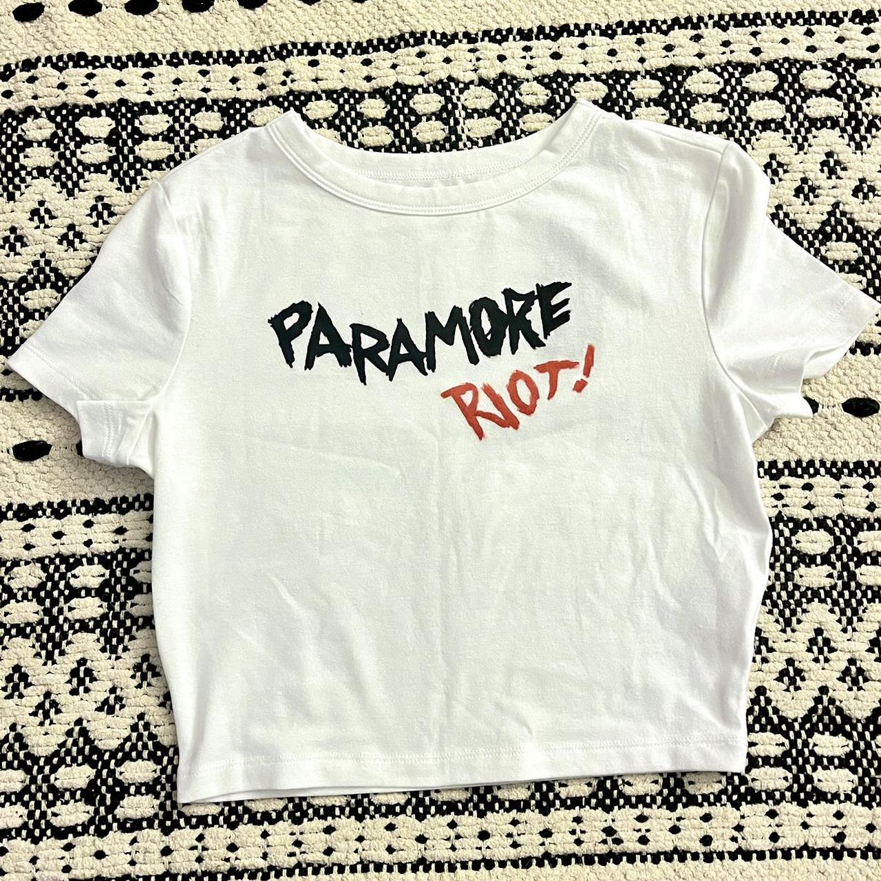 Paramore band baby tee!! $22 + $6 US tracked... | Depop