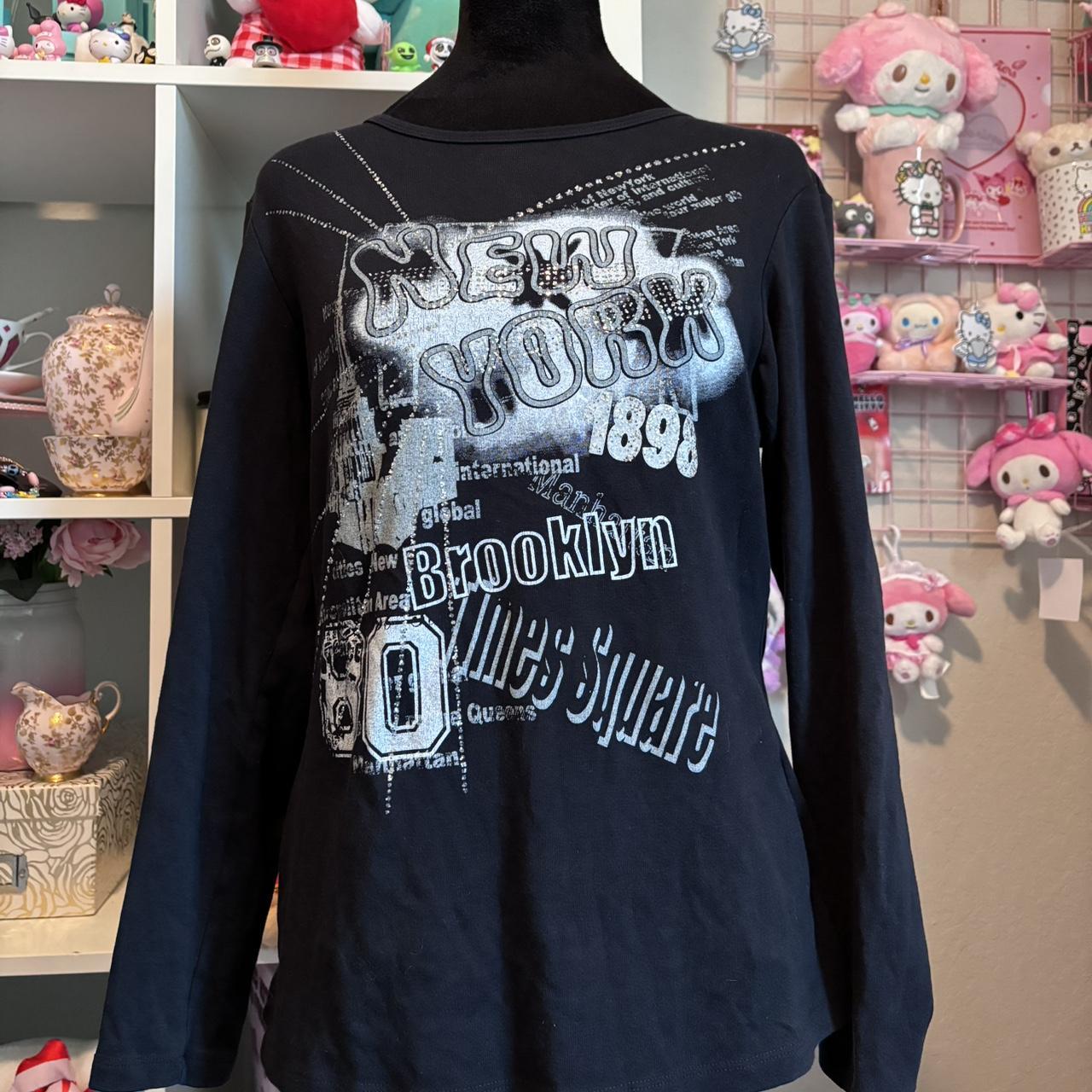 New York blokette sporty graphic long sleeve Giving... - Depop