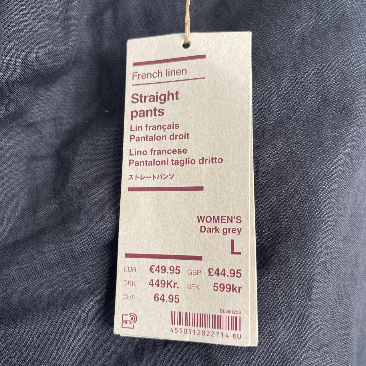 MUJI Straight leg linen pants Super soft and light... - Depop