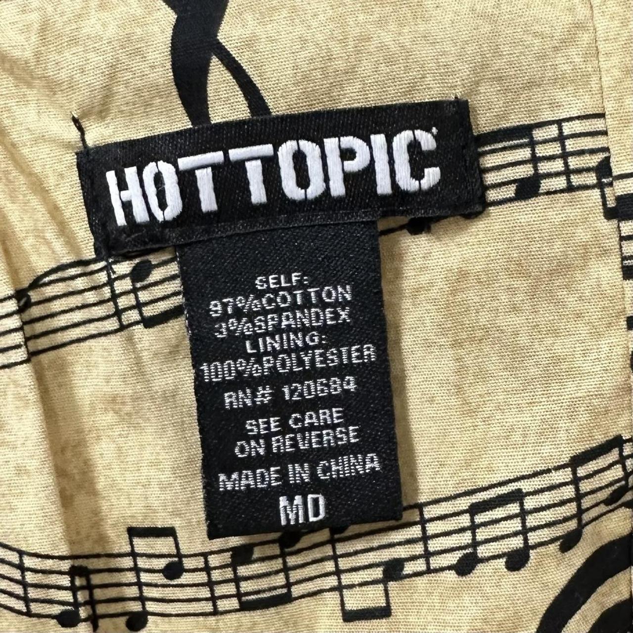 Hot Topic Sheet Music Note Halter Dress Size... - Depop
