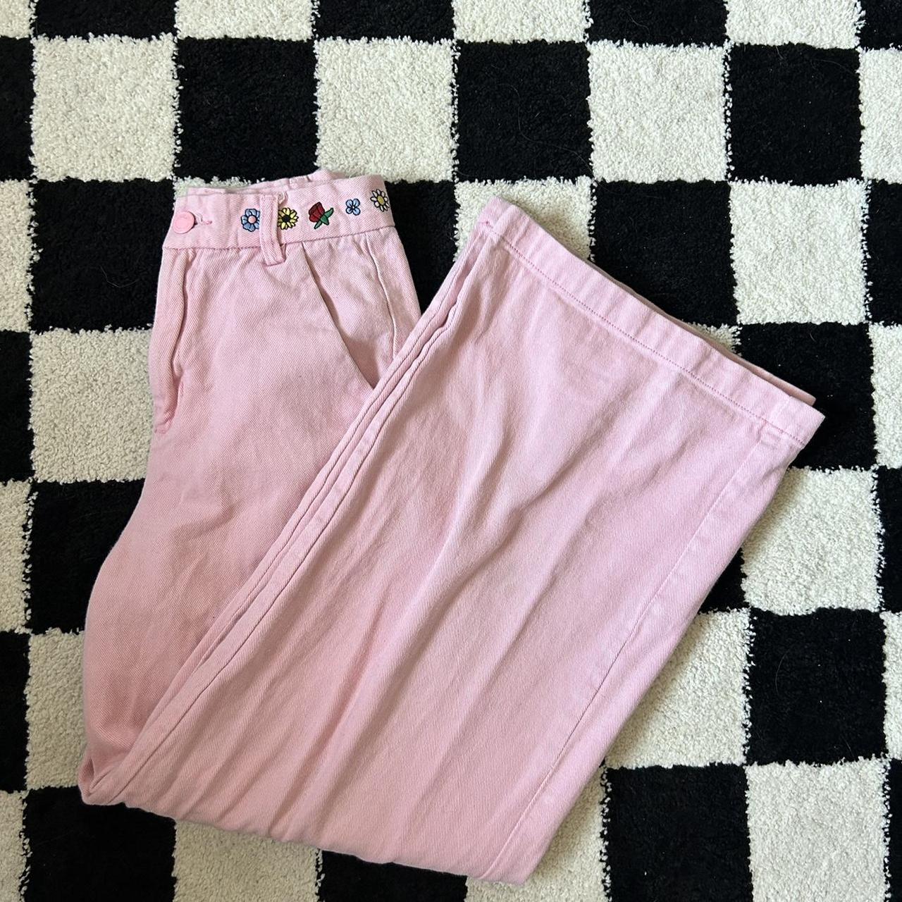 lazy oaf sold out limited edition flower embroidered... - Depop