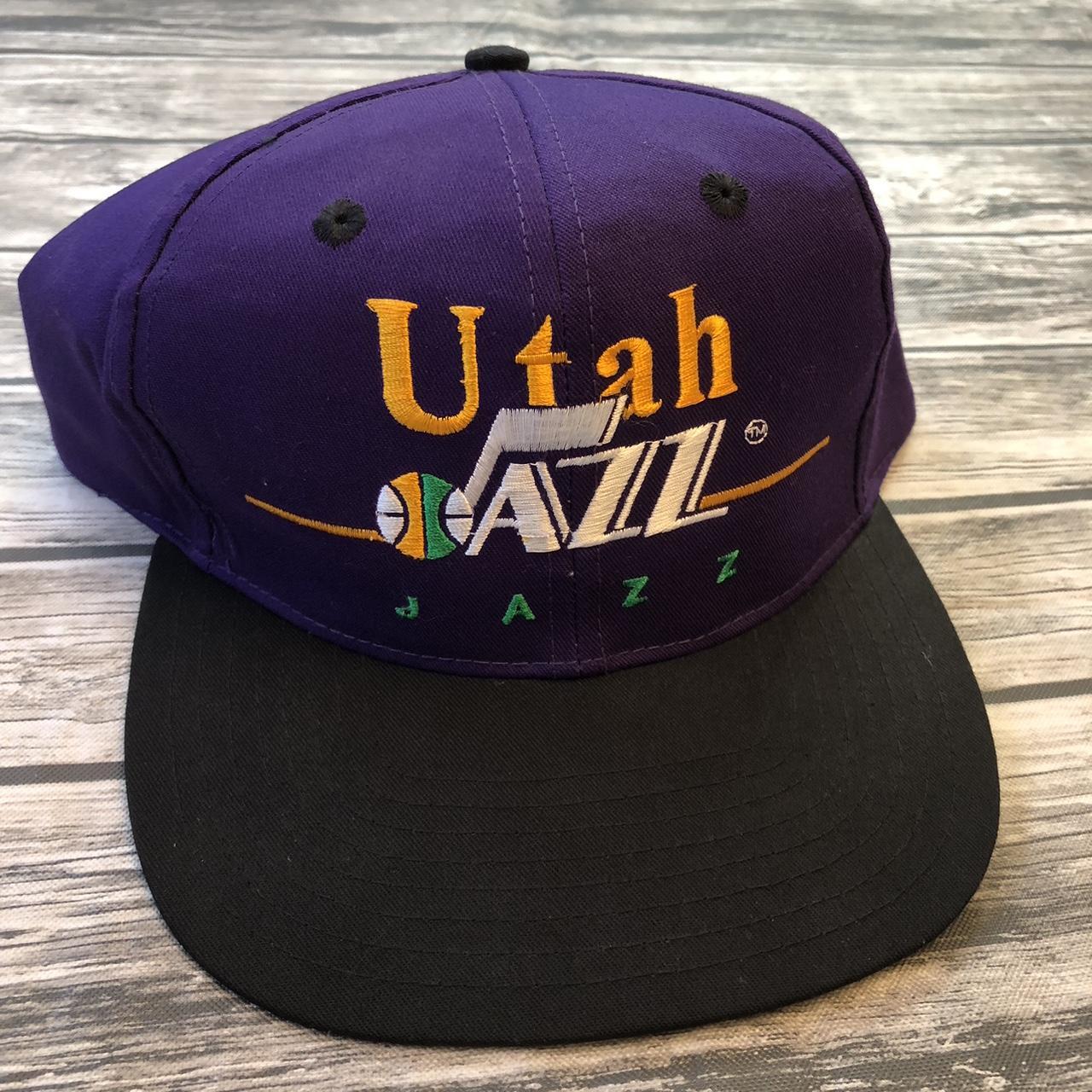 Vintage Utah Jazz SnapBack hat OSFA SnapBack One... - Depop