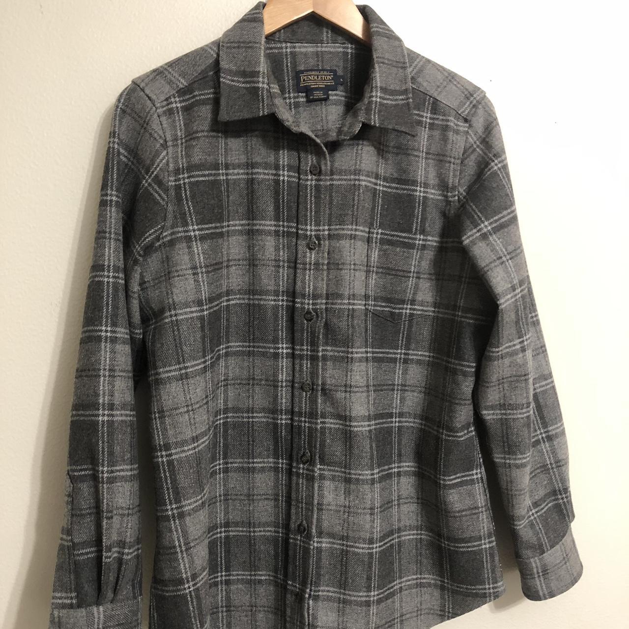 Vintage Pendleton wool flannel Large Size large... - Depop