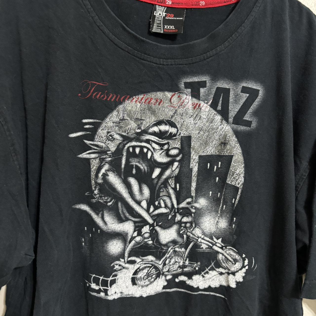 Vintage motorcycle Taz Harley Davidson XXXL t shirt... | Depop