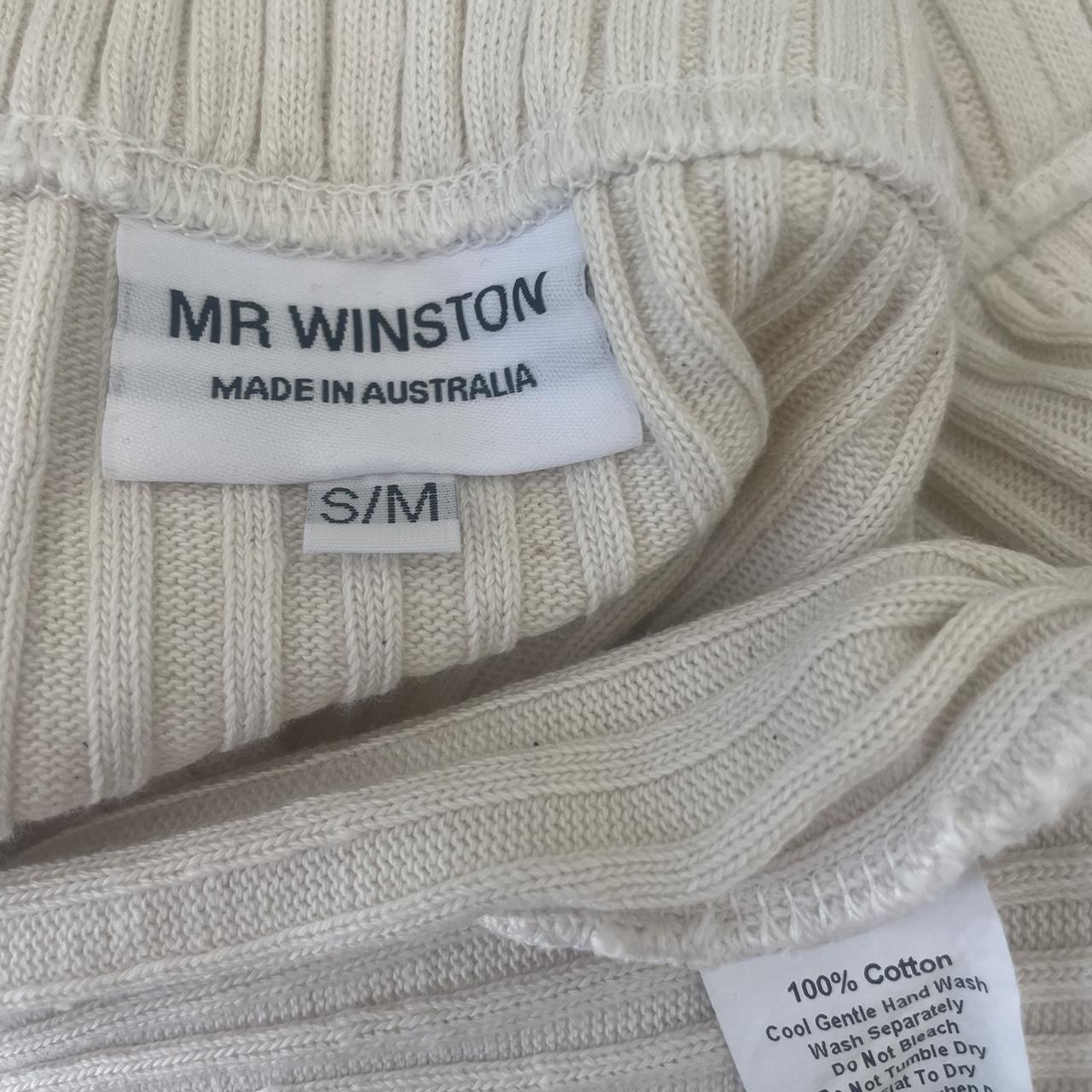 V cute Mr Winston Co ribbed cream skirt Have the... - Depop