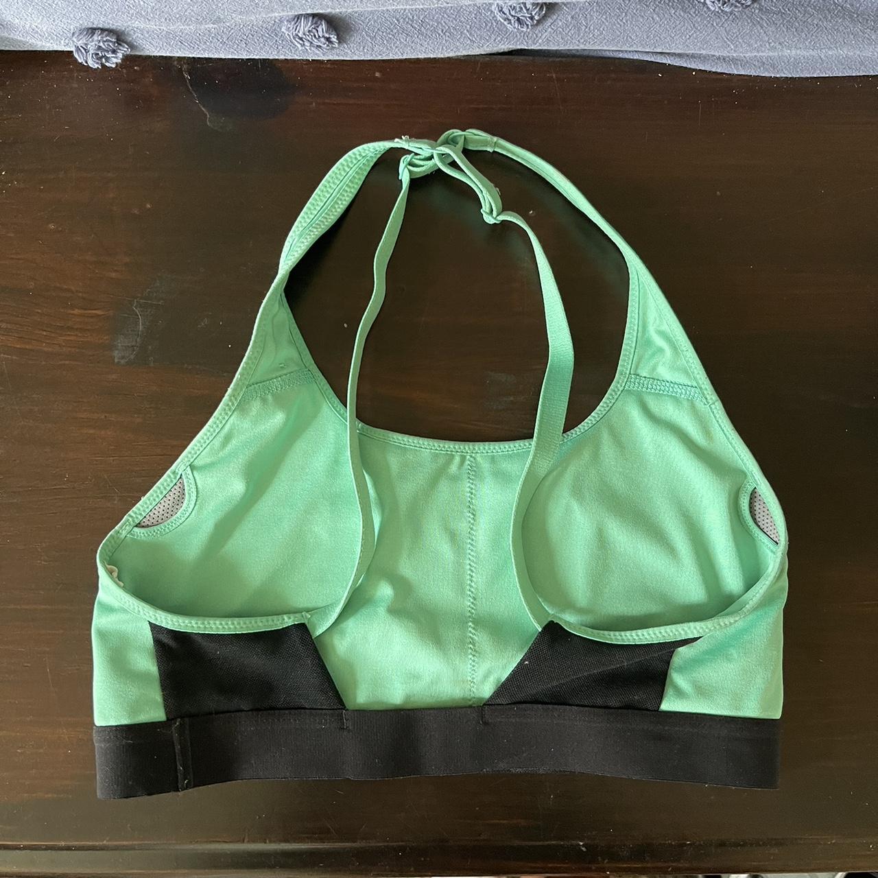 Nike Womens Green And Blue Bra Depop